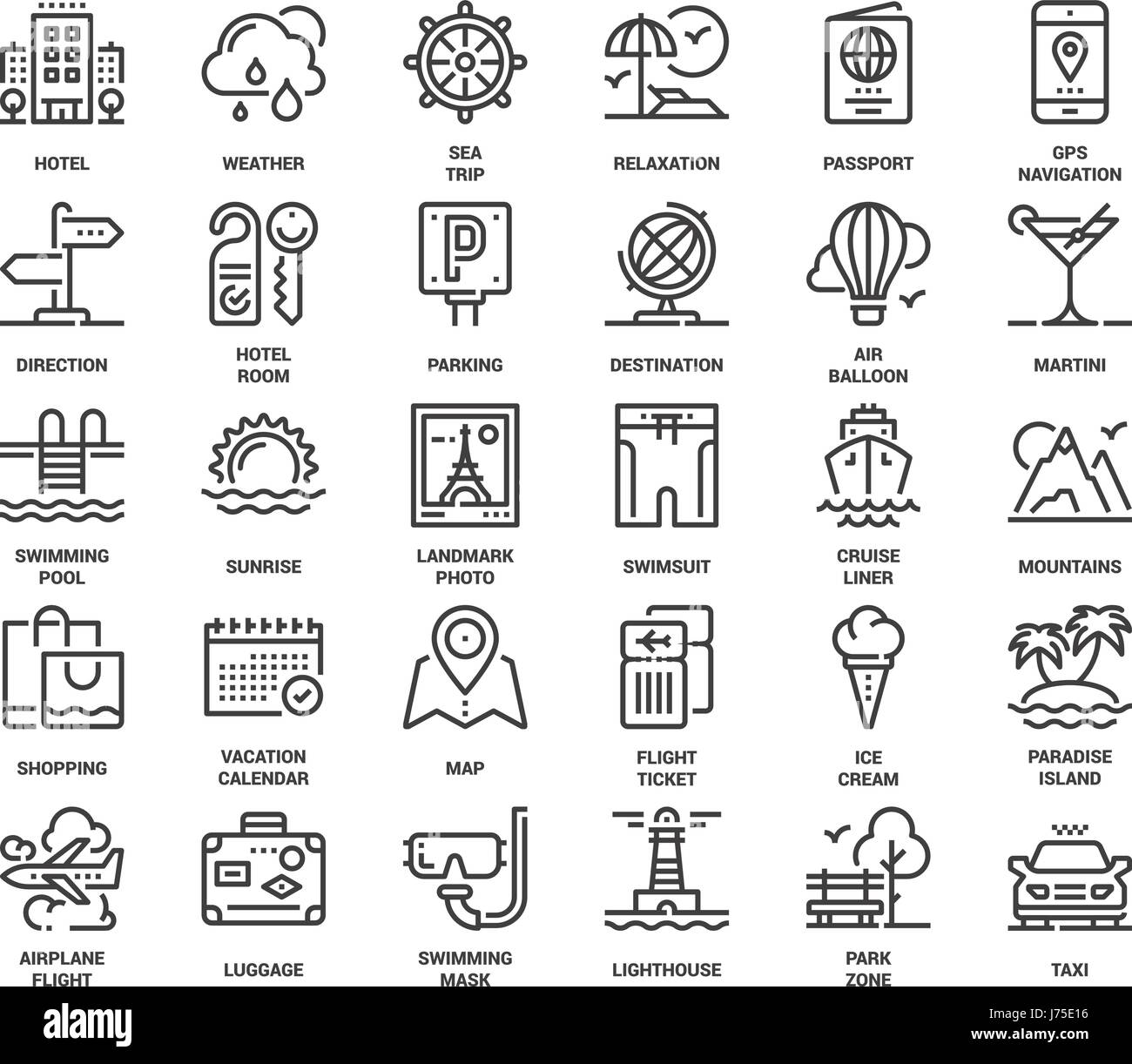 Summer vacation car Black and White Stock Photos & Images - Alamy