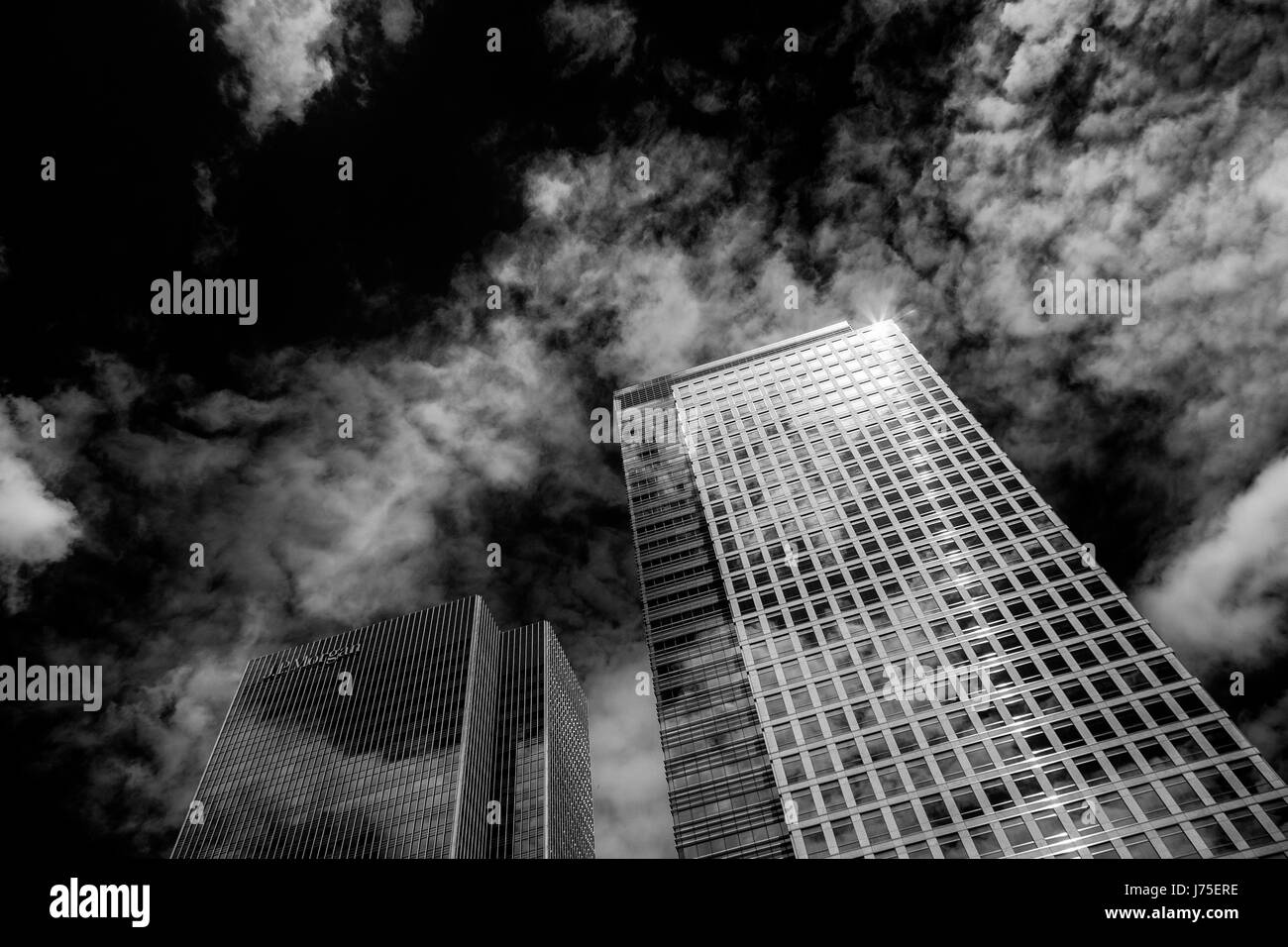 High Rise Buildings on Sunny Day Stock Photo - Alamy