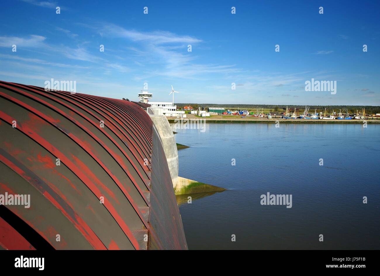 engineering water north sea salt water sea ocean wall sluice dike ...