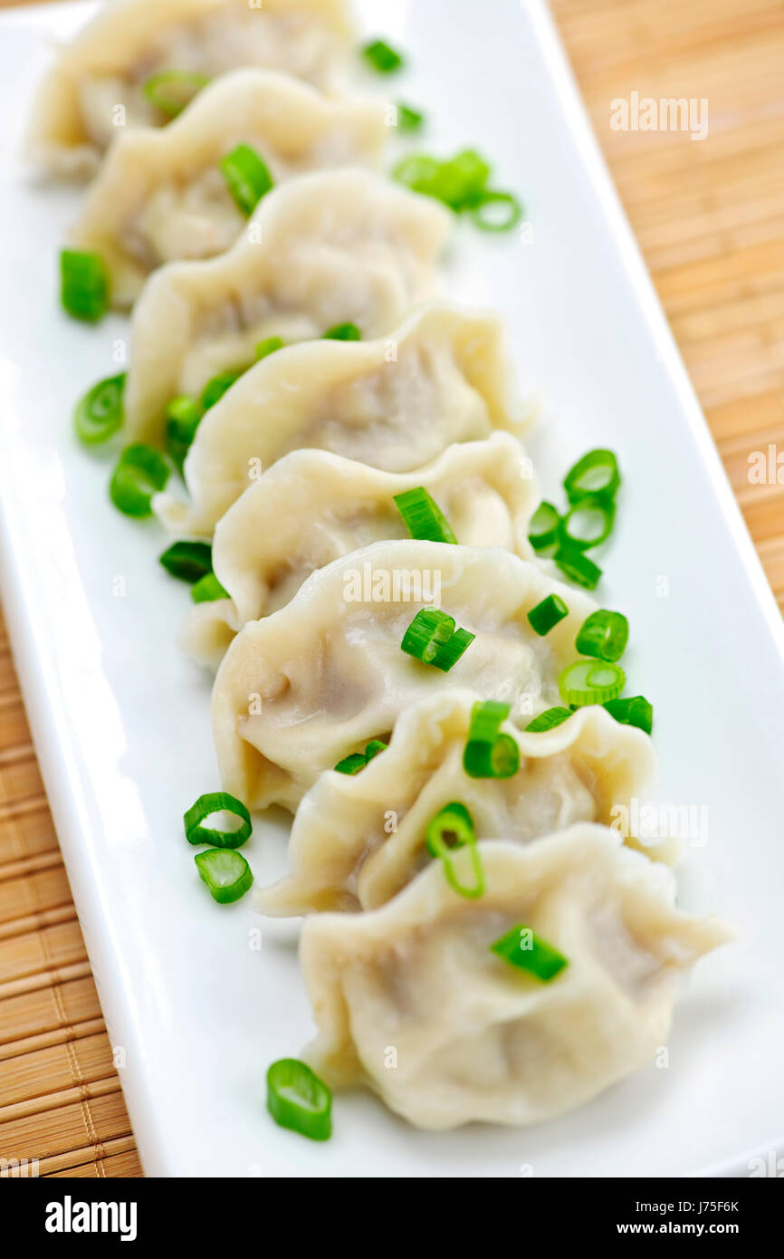 kitchen cuisine traditional steamed dumplings ethnic restaurant food ...