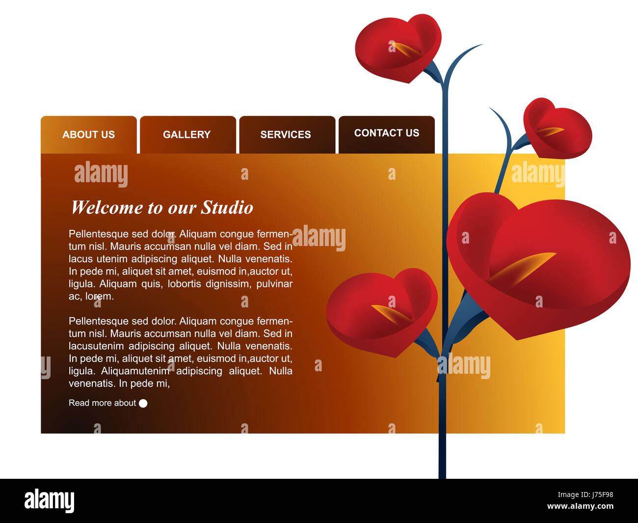 modern modernity flower plant navigation blank european caucasian ...