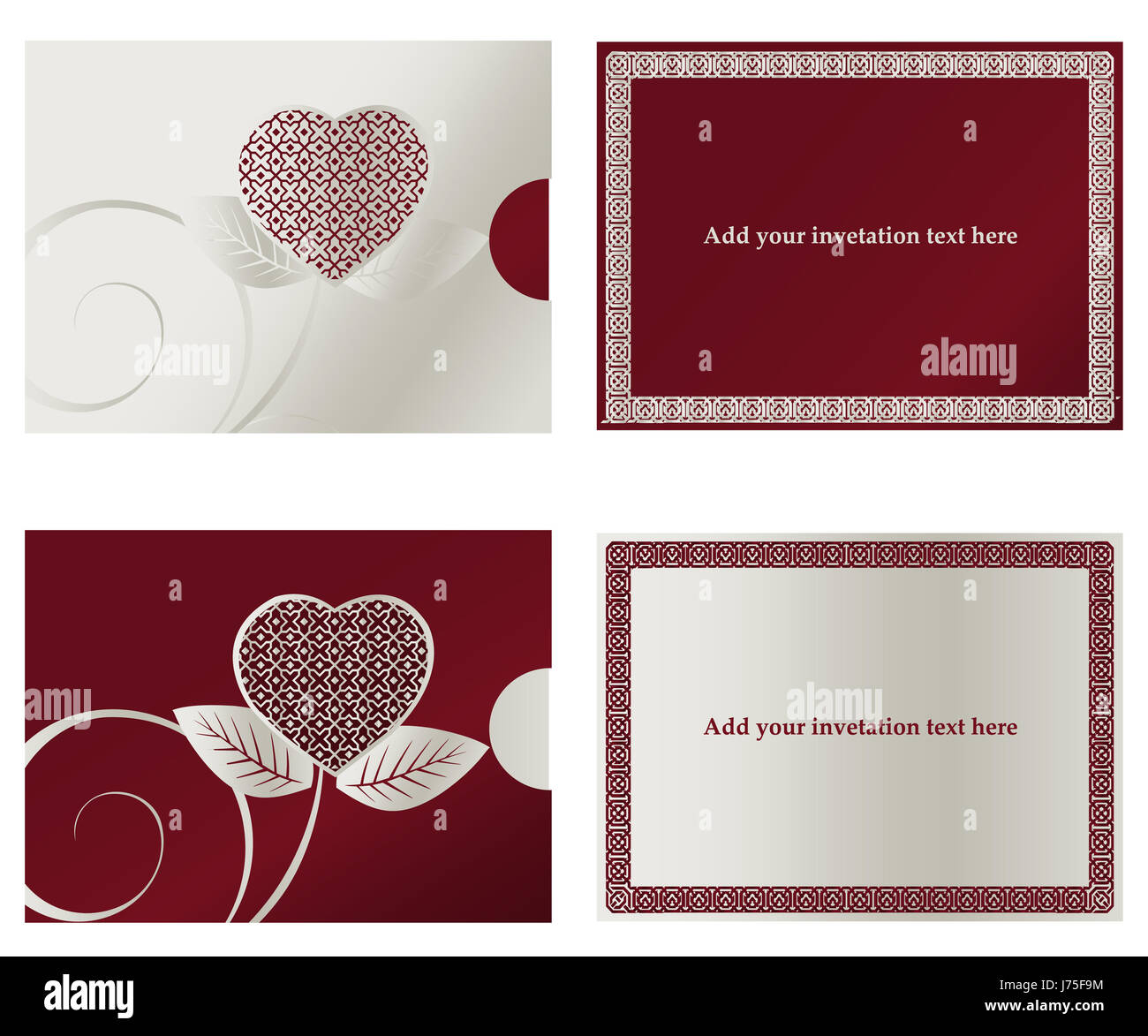 Wedding horizontal card envelope Cut Out Stock Images & Pictures - Alamy