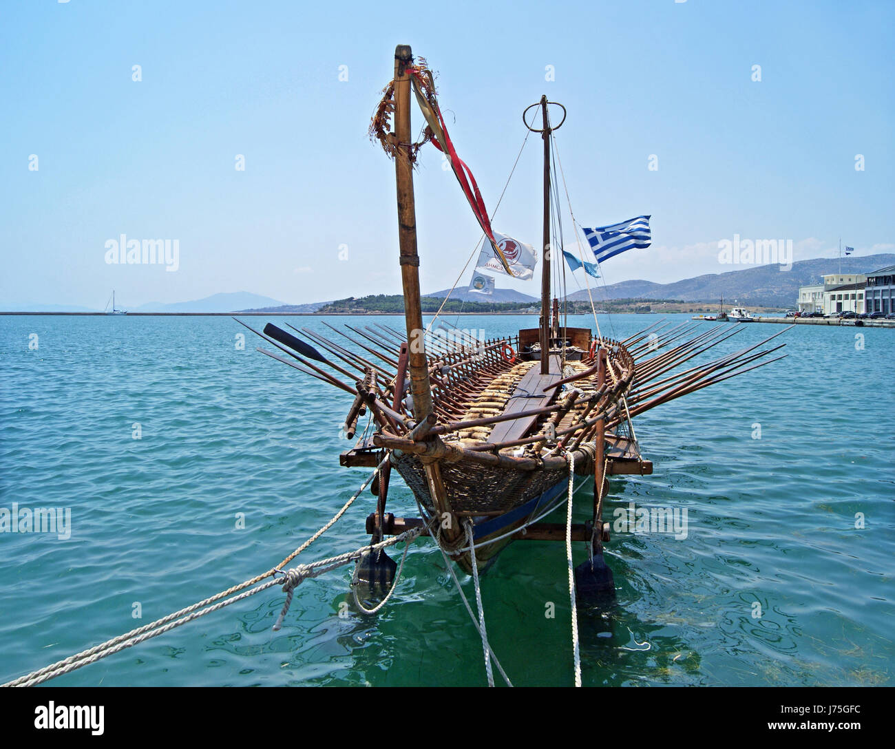 historical greece harbor harbours antiquity clone sailing boat sailboat ...