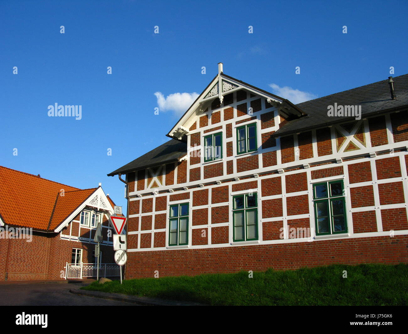 houses frame-work germany german federal republic traditional lower ...
