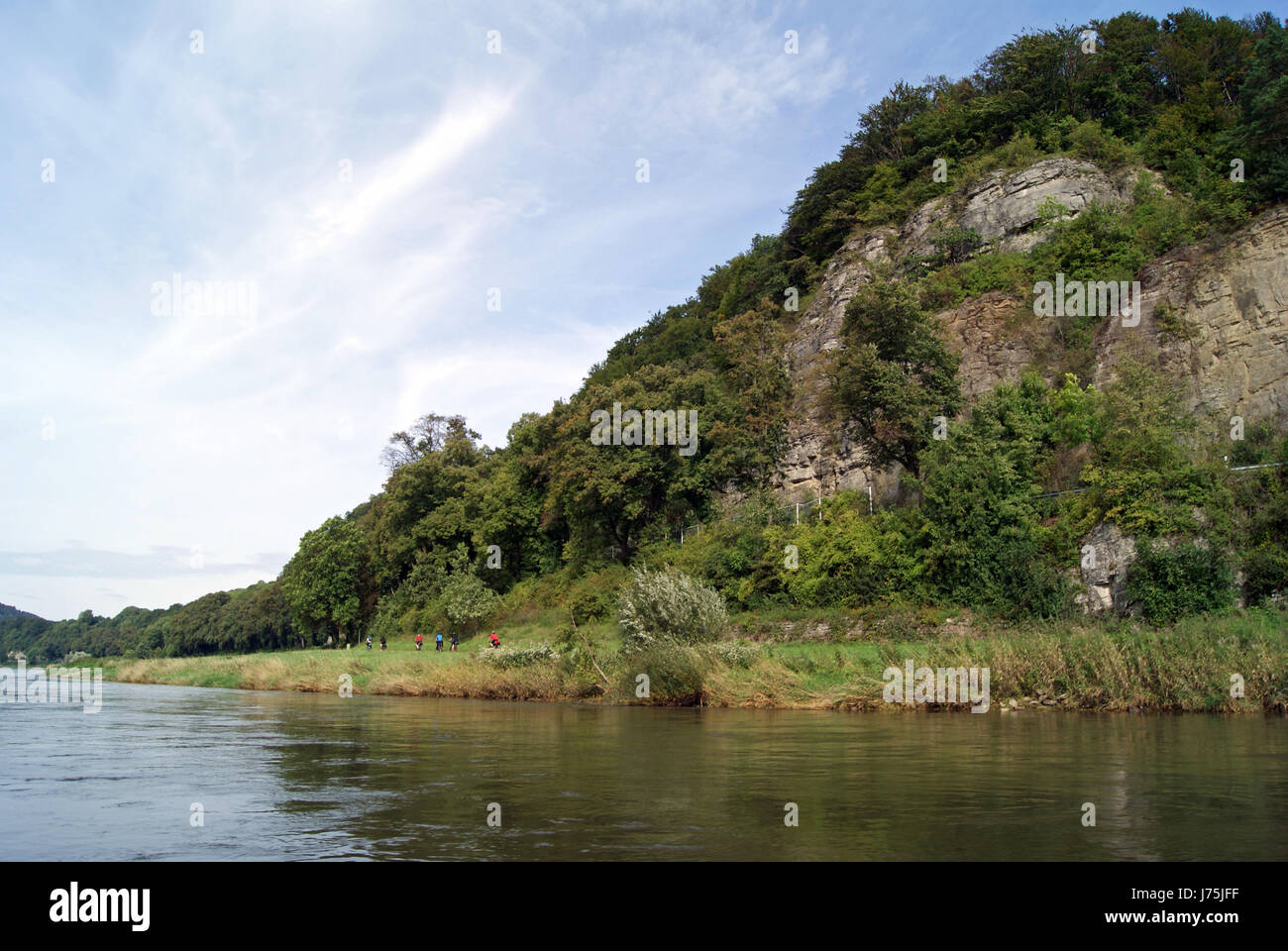 weser cycle track bank bicycles bikes river water shore sport sports ...