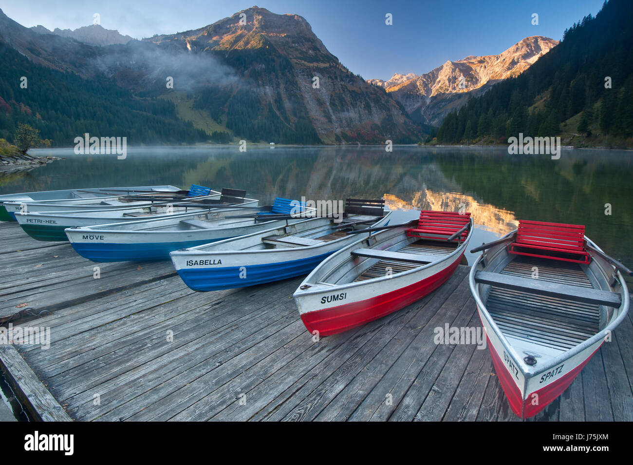 mountains alps boats sailing boat sailboat rowing boat boat watercraft ...