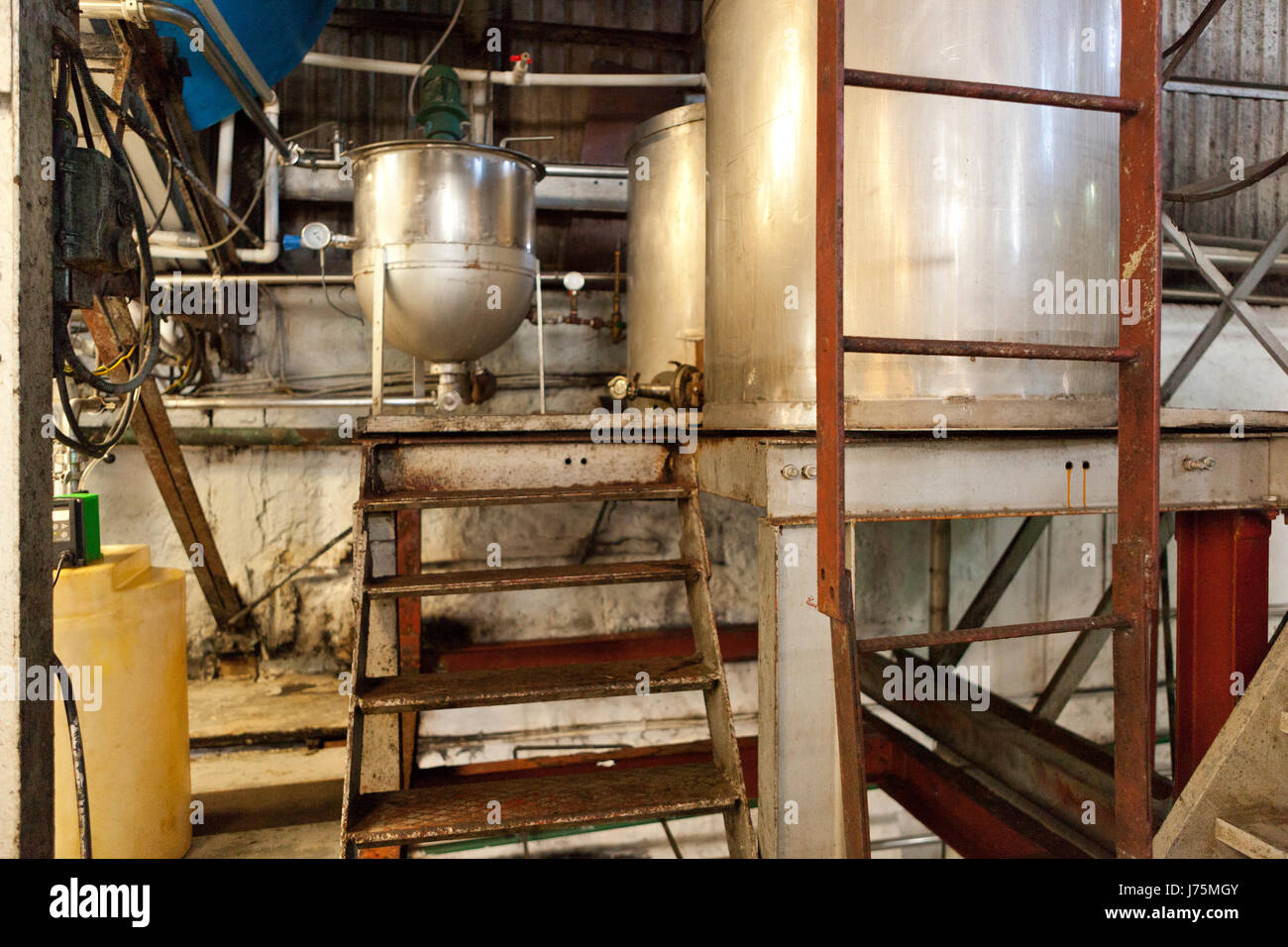 Old rum distillery, factory in Saint Lucia Stock Photo - Alamy