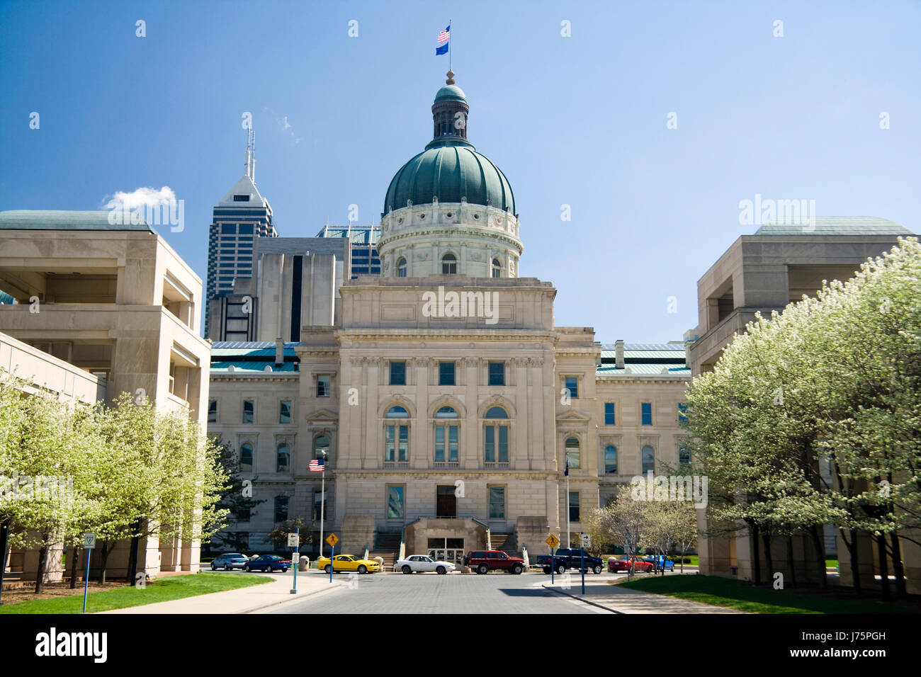 city town government state senate downtown capitol office hall blue ...