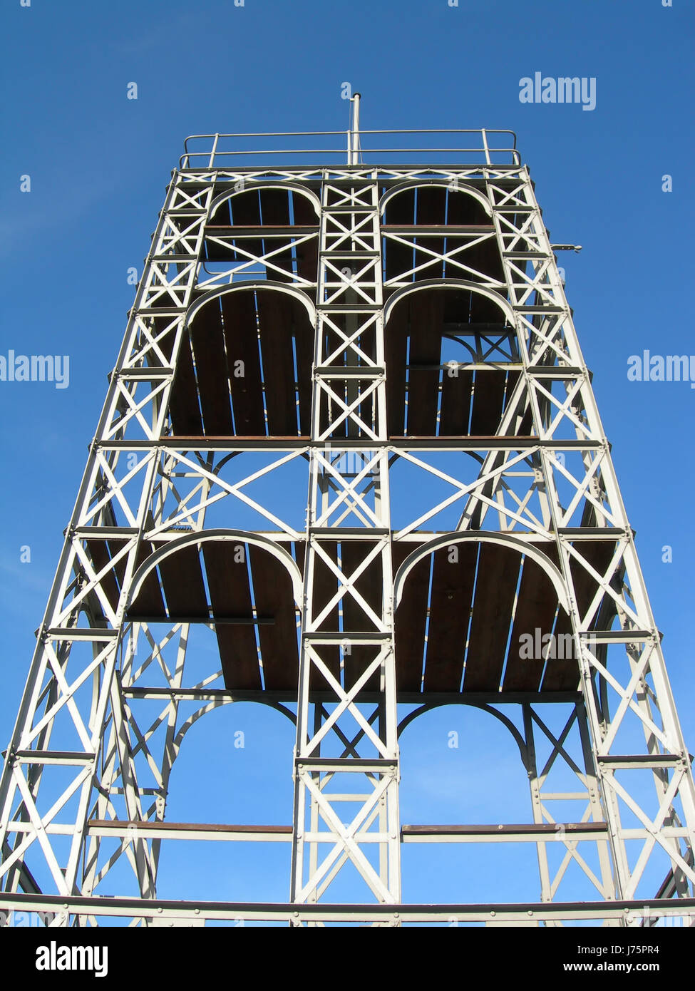 tower frame-work fire brigade steel construction belvedere rivet ...
