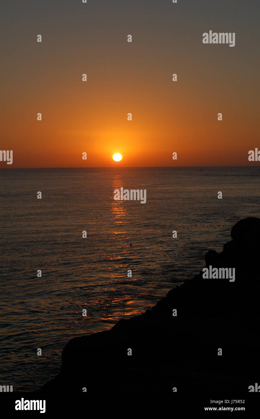 Sunset at Mission Beach jetty Stock Photo - Alamy
