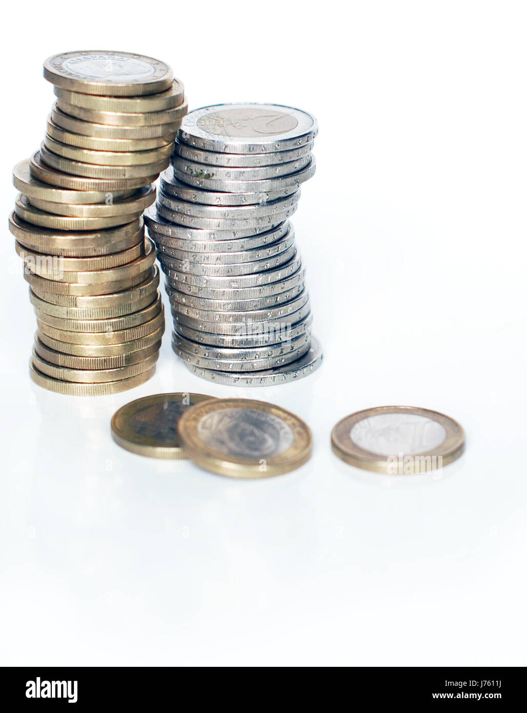 currency euro coins stack change cent cash cold cash money in cash ...