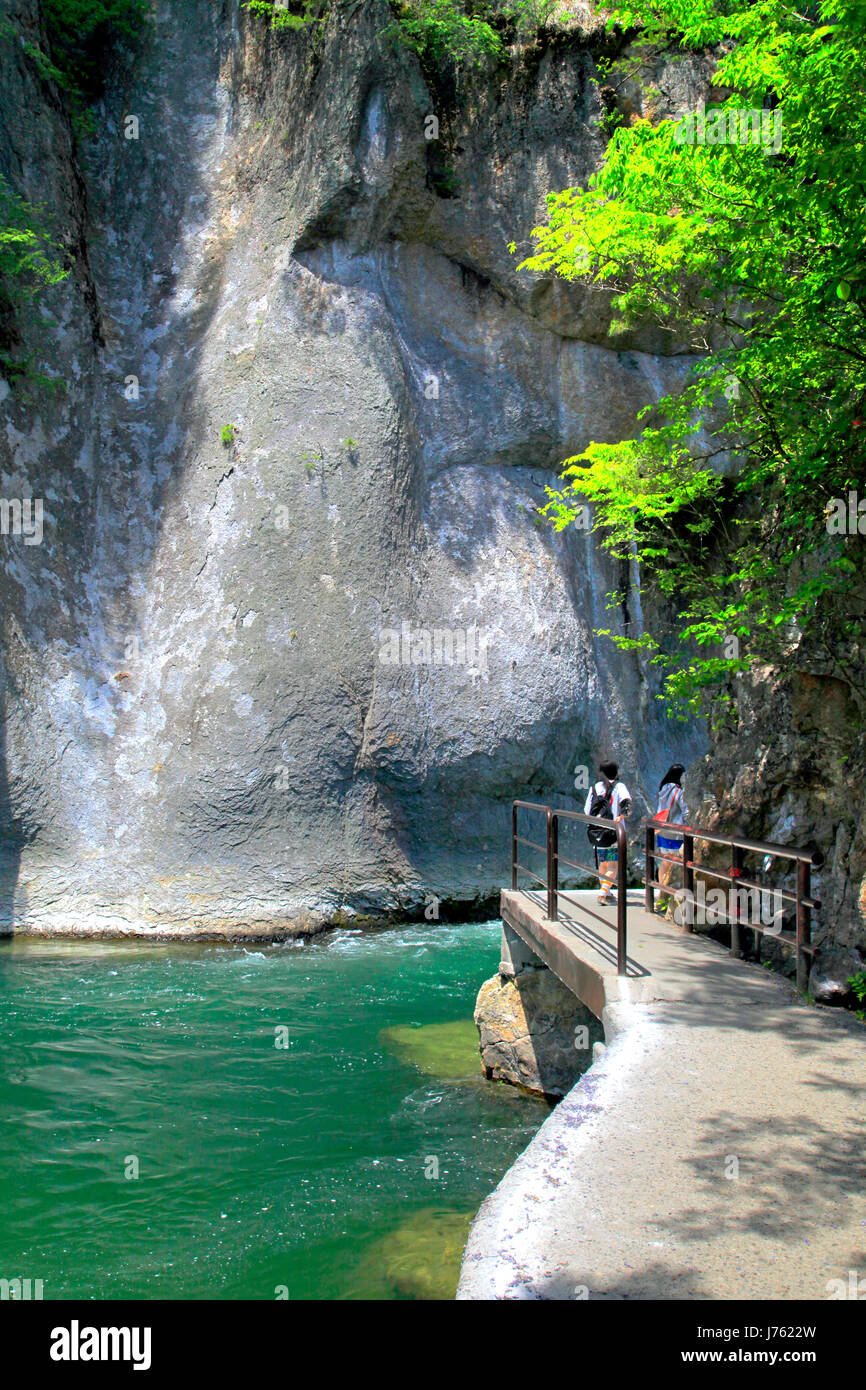 Valley between Fukiware and Masutobi Falls Gunma Japan Stock Photo - Alamy