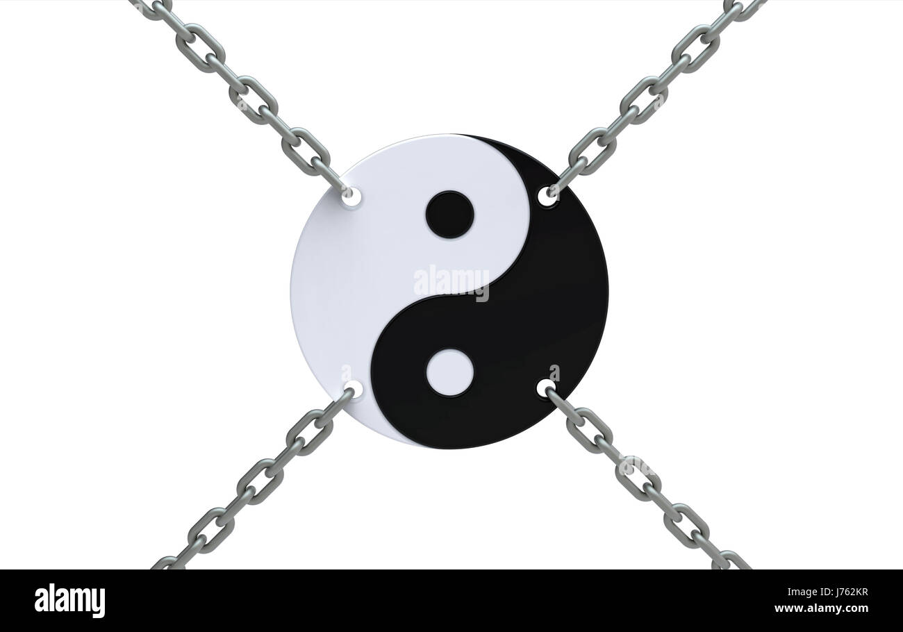 Yin chain evil good harmony peace yang zen Cut Out Stock Images ...
