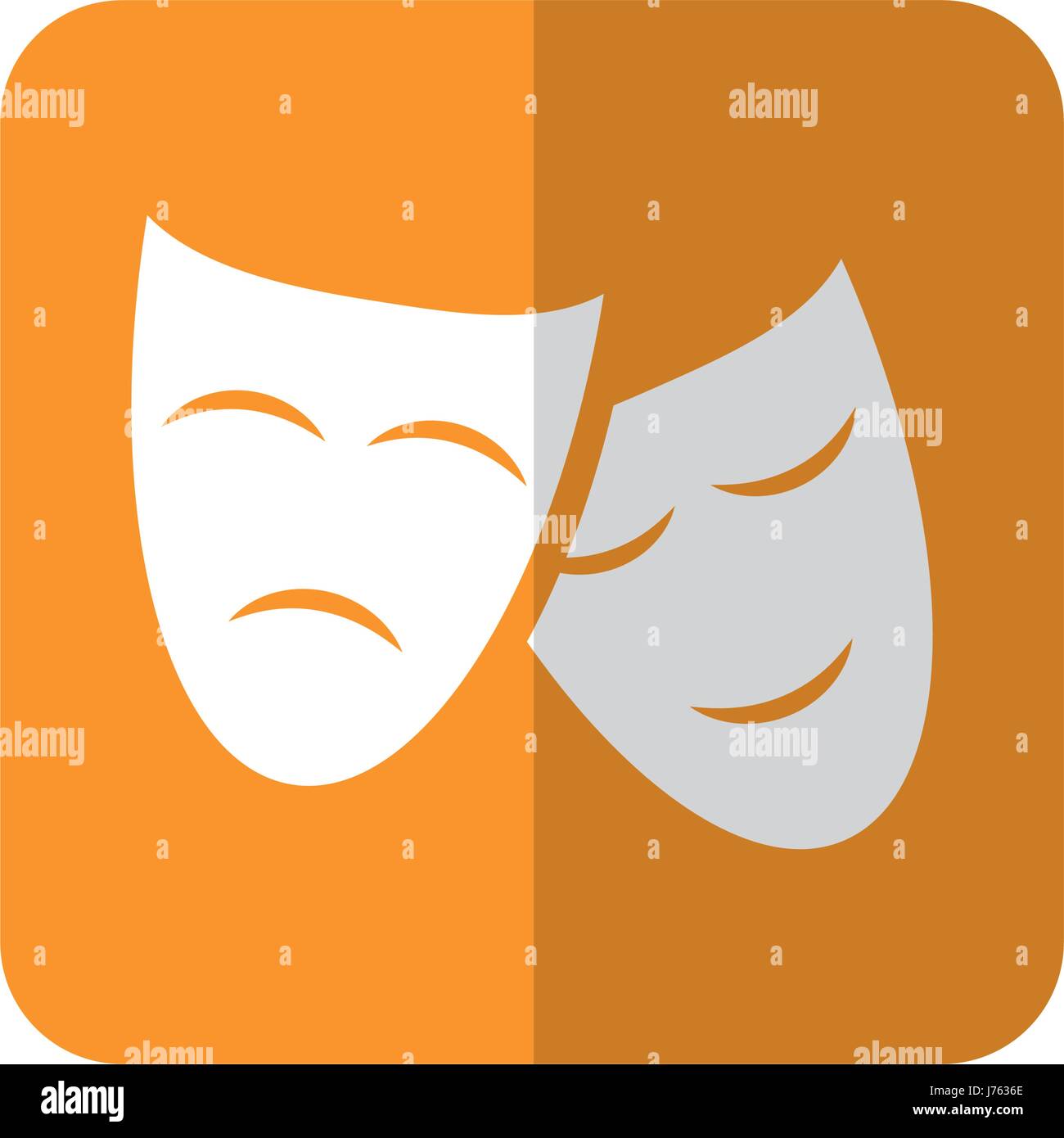 Theater mask classic icon vector Stock Vector Images - Alamy