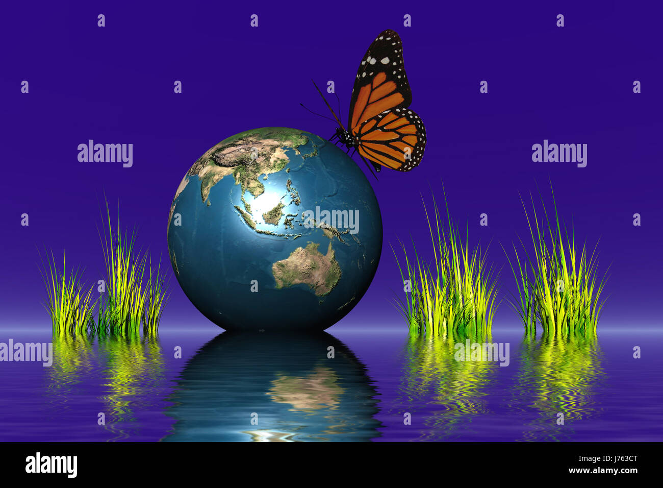 environment enviroment butterfly environmental protection globe planet ...
