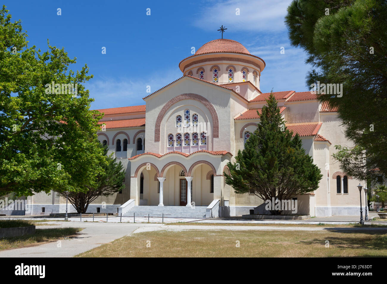 Monastery of Agios Gerasimos, Kefalonia Stock Photo - Alamy