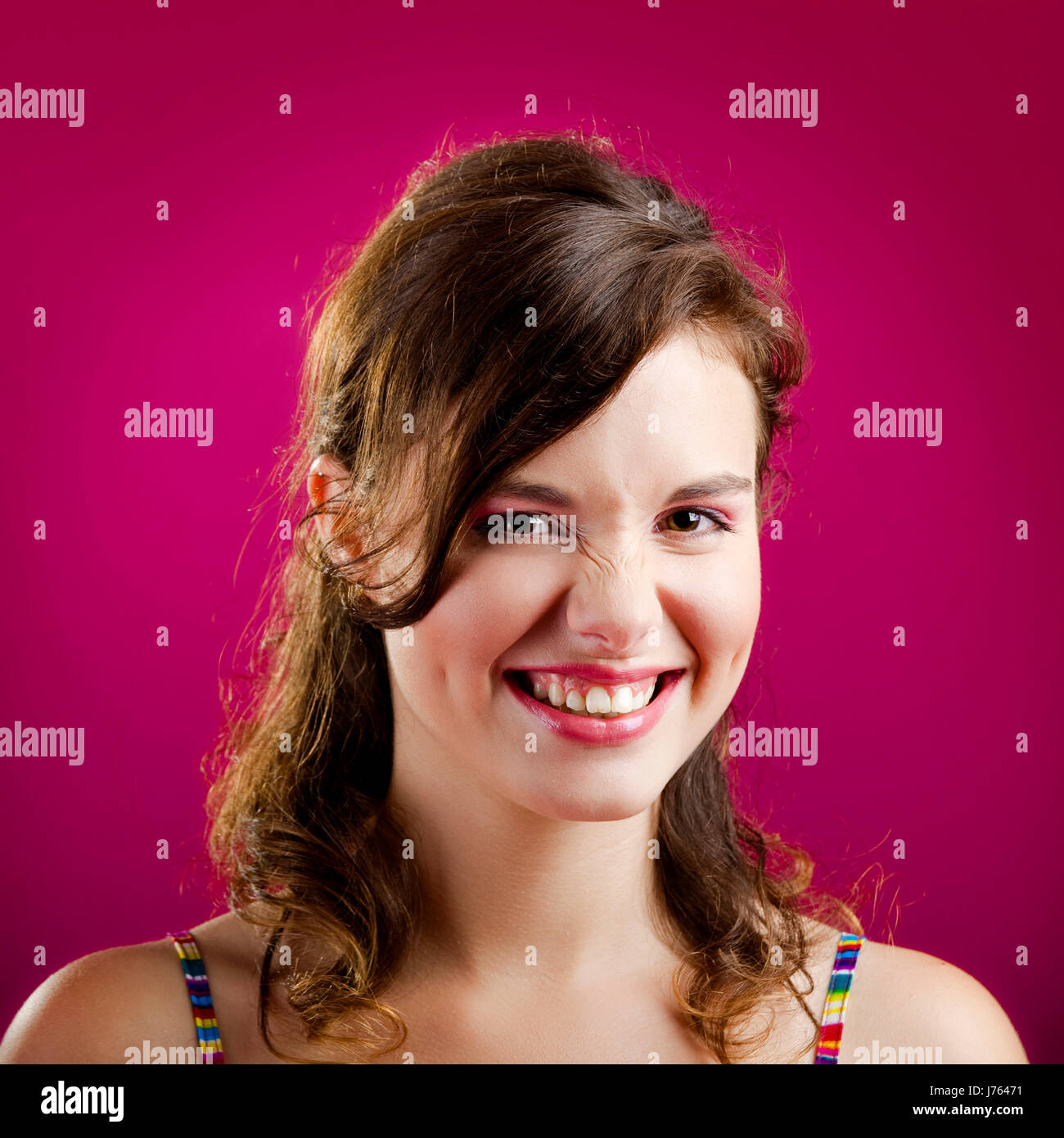woman laugh laughs laughing twit giggle smile smiling laughter ...