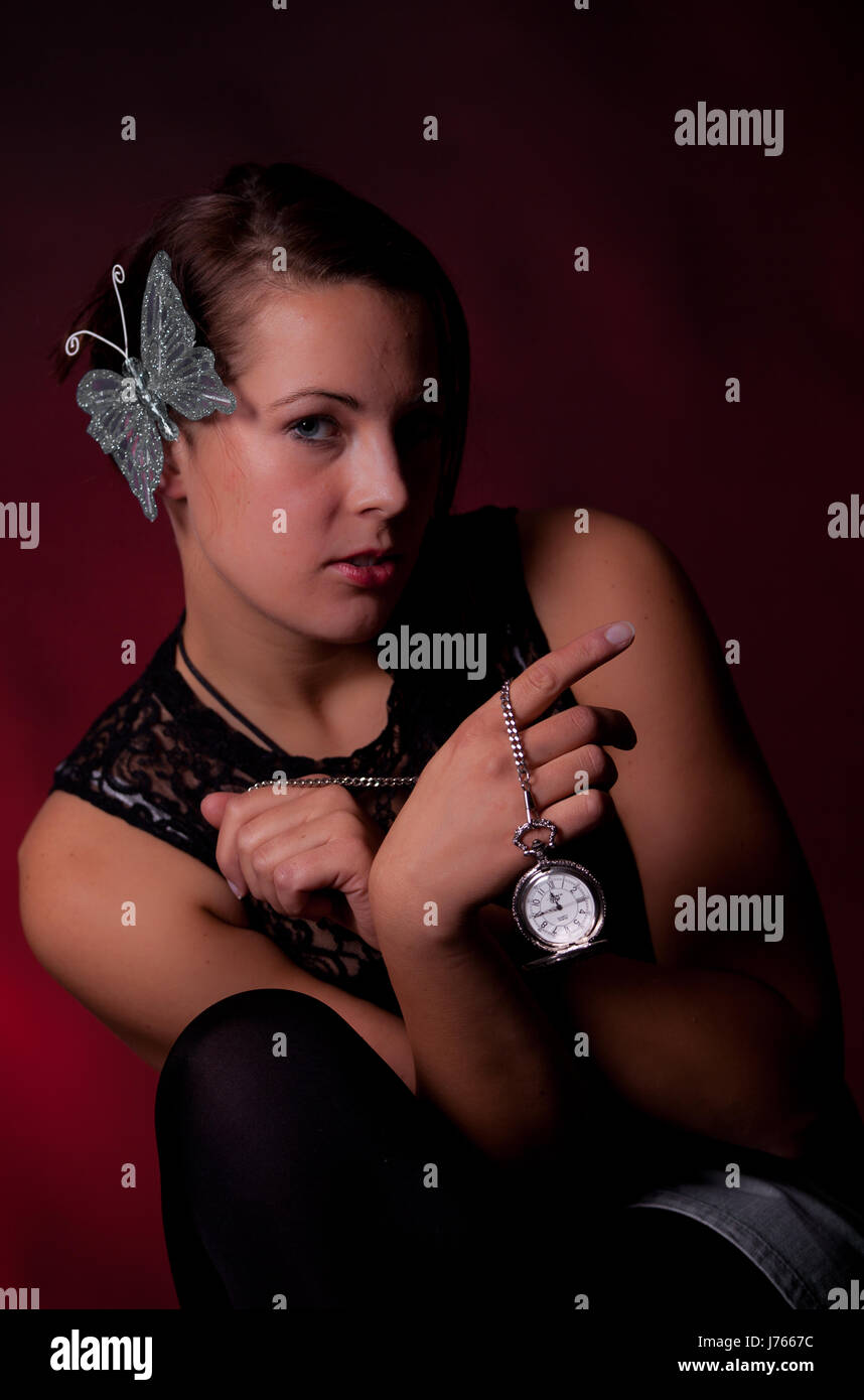 woman nostalgia clock jewelry jewellery time pocket watch woman ...