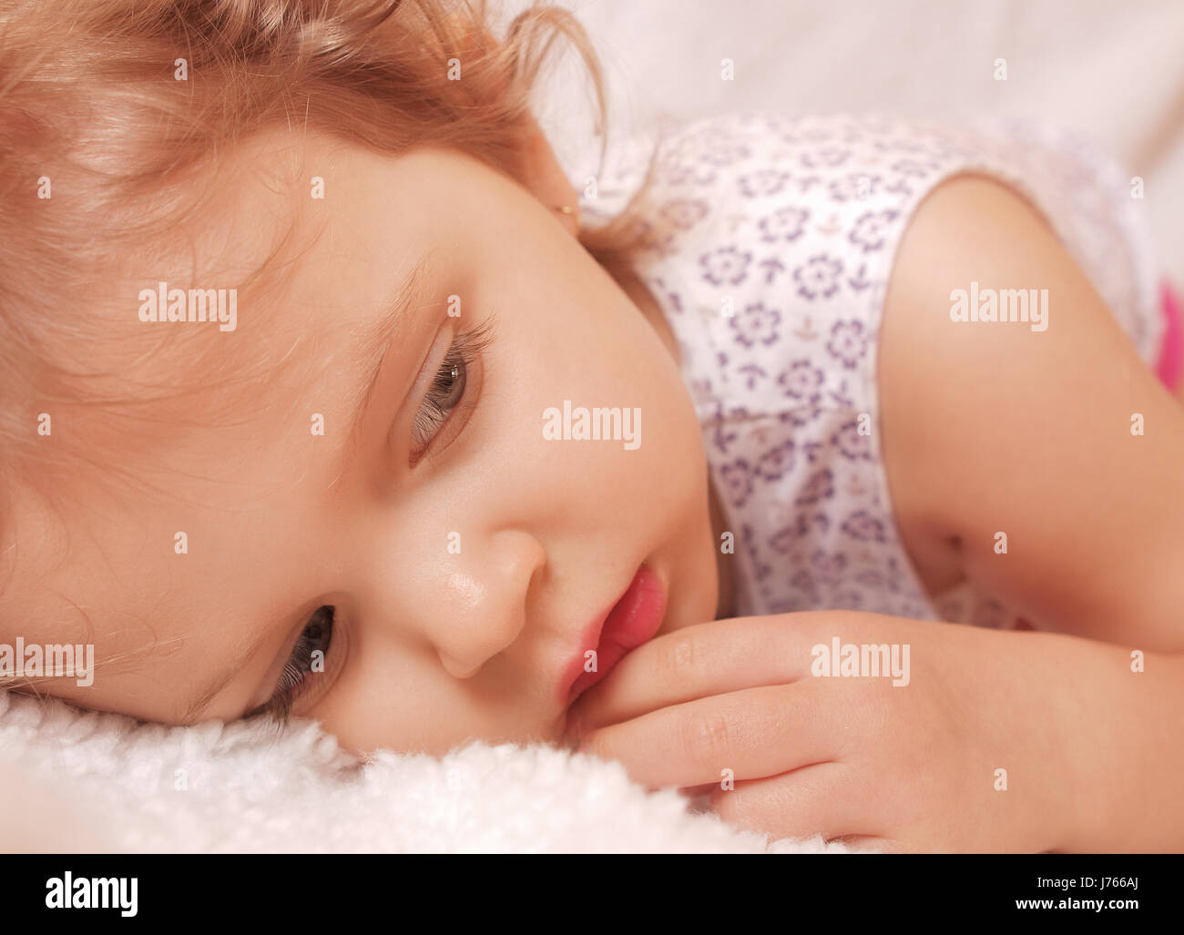 indoor child single female portrait look glancing see view looking ...