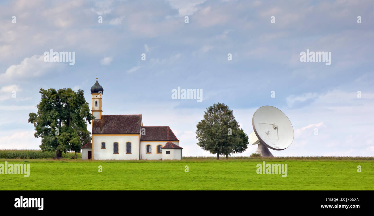 Satelite dish silhouette hi-res stock photography and images - Alamy
