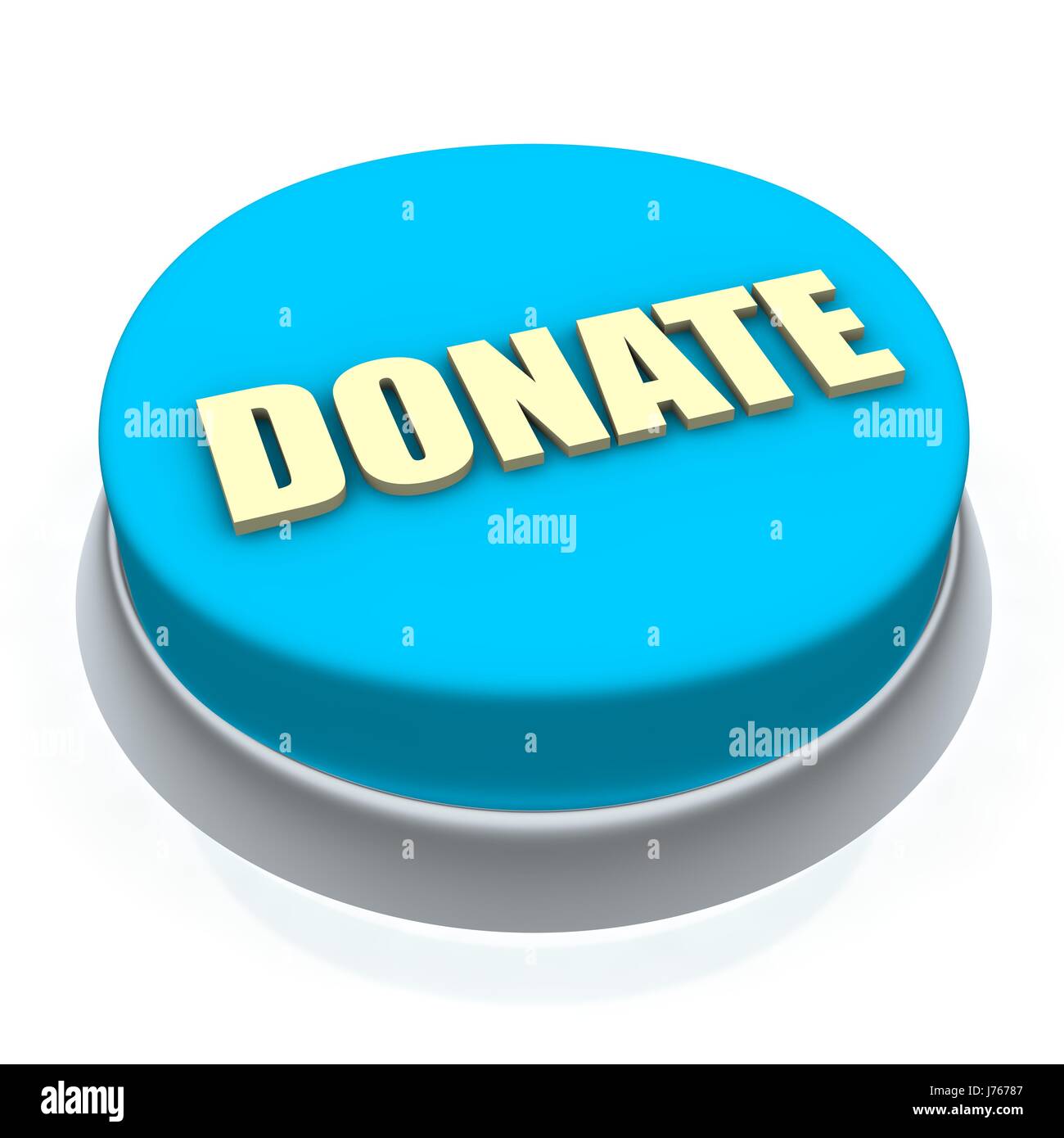 button donation donate fund charity hand give blue object isolated ...