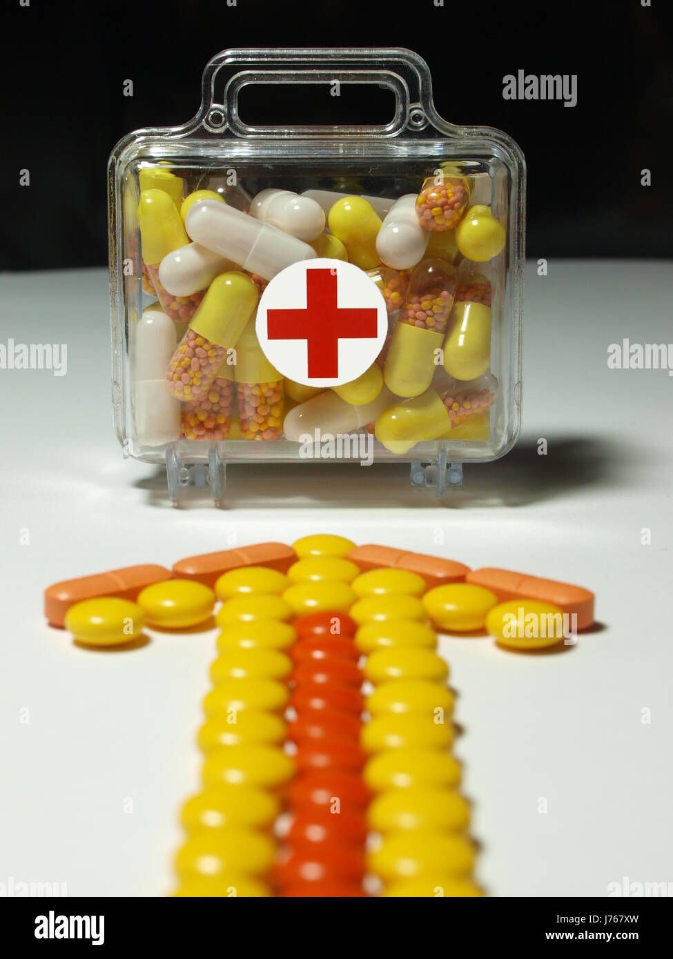 pills tablets colourful arrow capsules box doctor physician medic ...