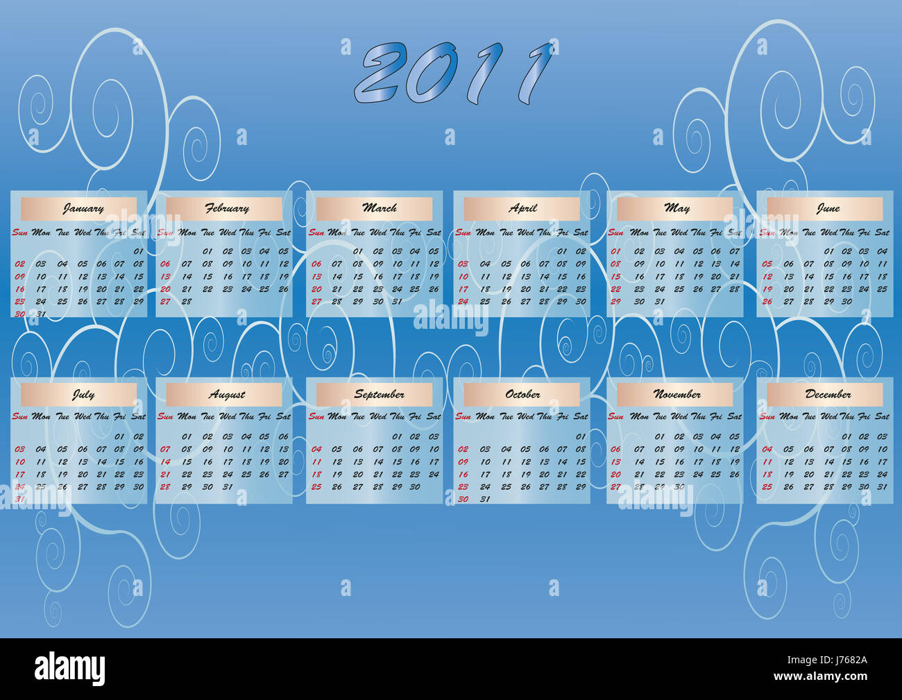 illustration calender calendar blue ornament May sunday saturday ...