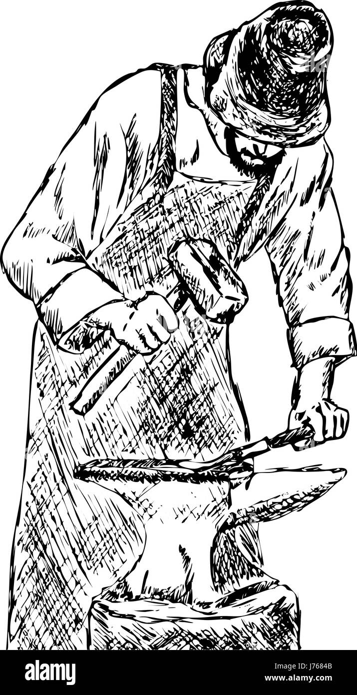 colour illustration paint draw blacksmith humans human beings people ... colour illustration paint draw blacksmith humans human beings people ...