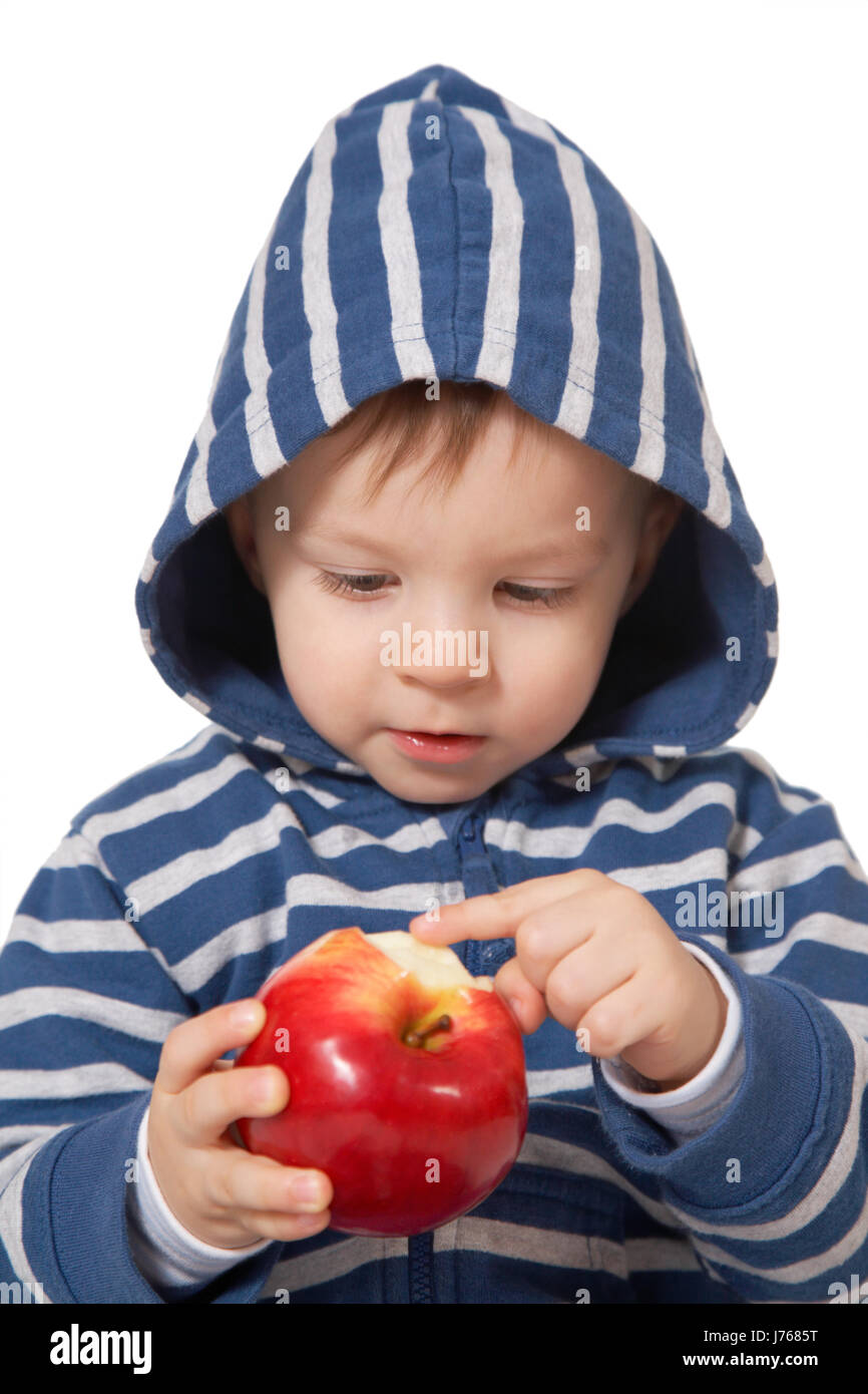 baby fruit expression amazed kid child eating eat eats apple humans ...