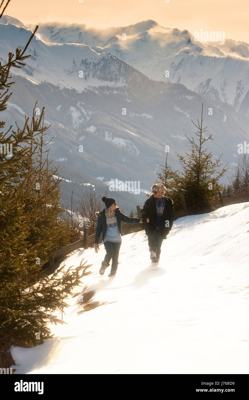 walk in winter landscape Stock Photo - Alamy