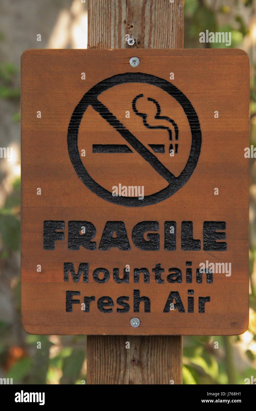 canada nonsmoker ban on smoking danger warning sign periled sign signal ...