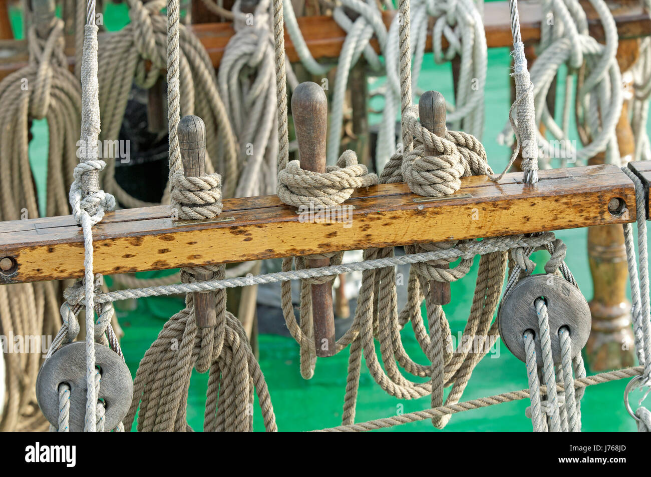 Rigging with sail of a sailing ship hi-res stock photography and images ...