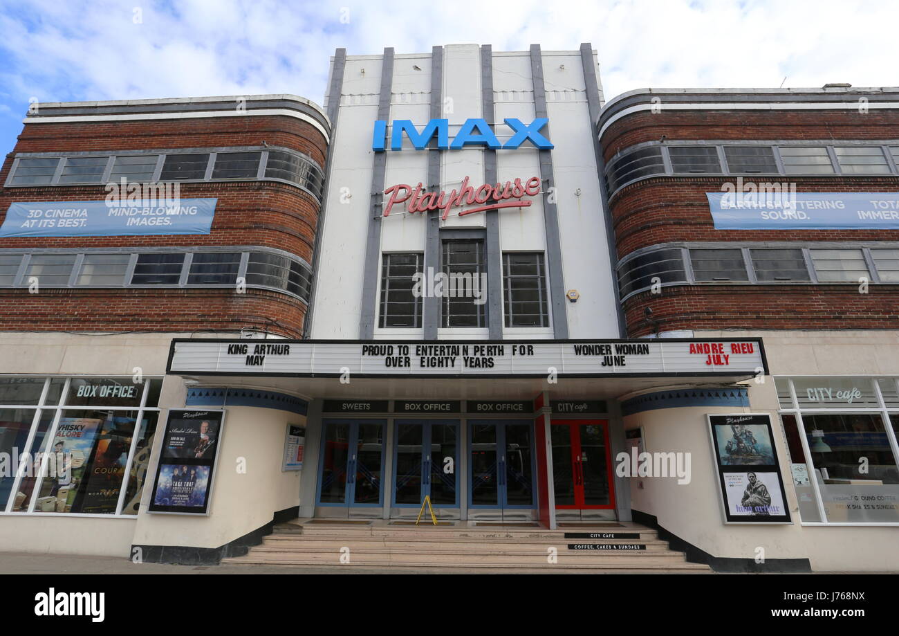 Exterior of Perth Playhouse Imax cinema Perth Scotland May 2017 Stock ...