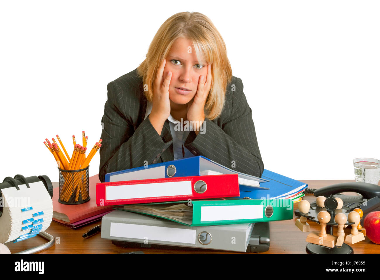 office overworked overwrought stress work job labor woman office ...
