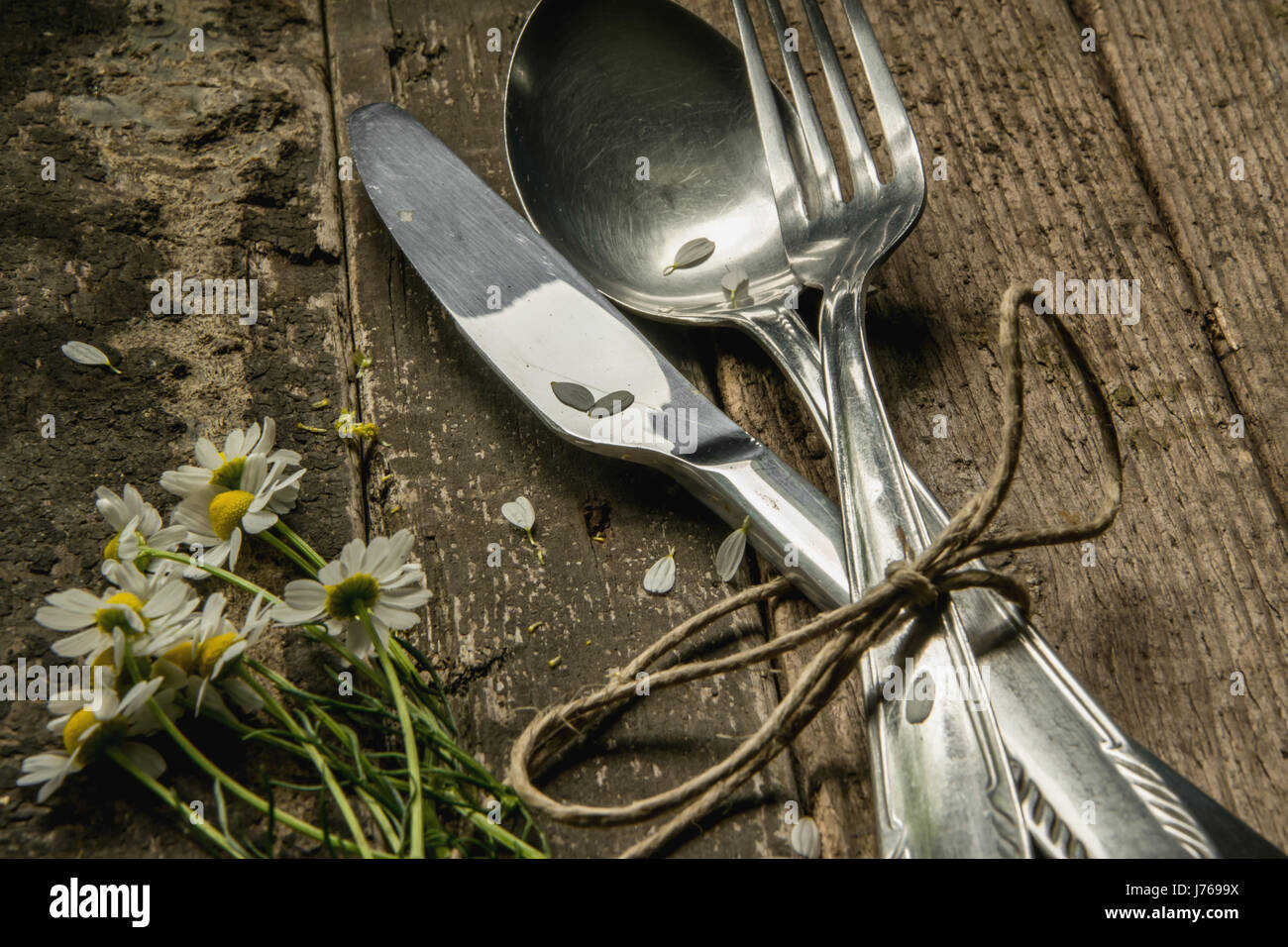 Vintage serving utensils metal hi-res stock photography and images - Alamy