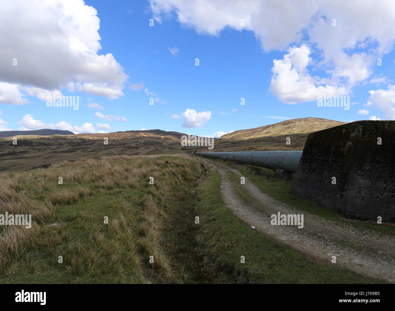 Pipeline diverting water from Loch Breaclaich to Lednock power station ...