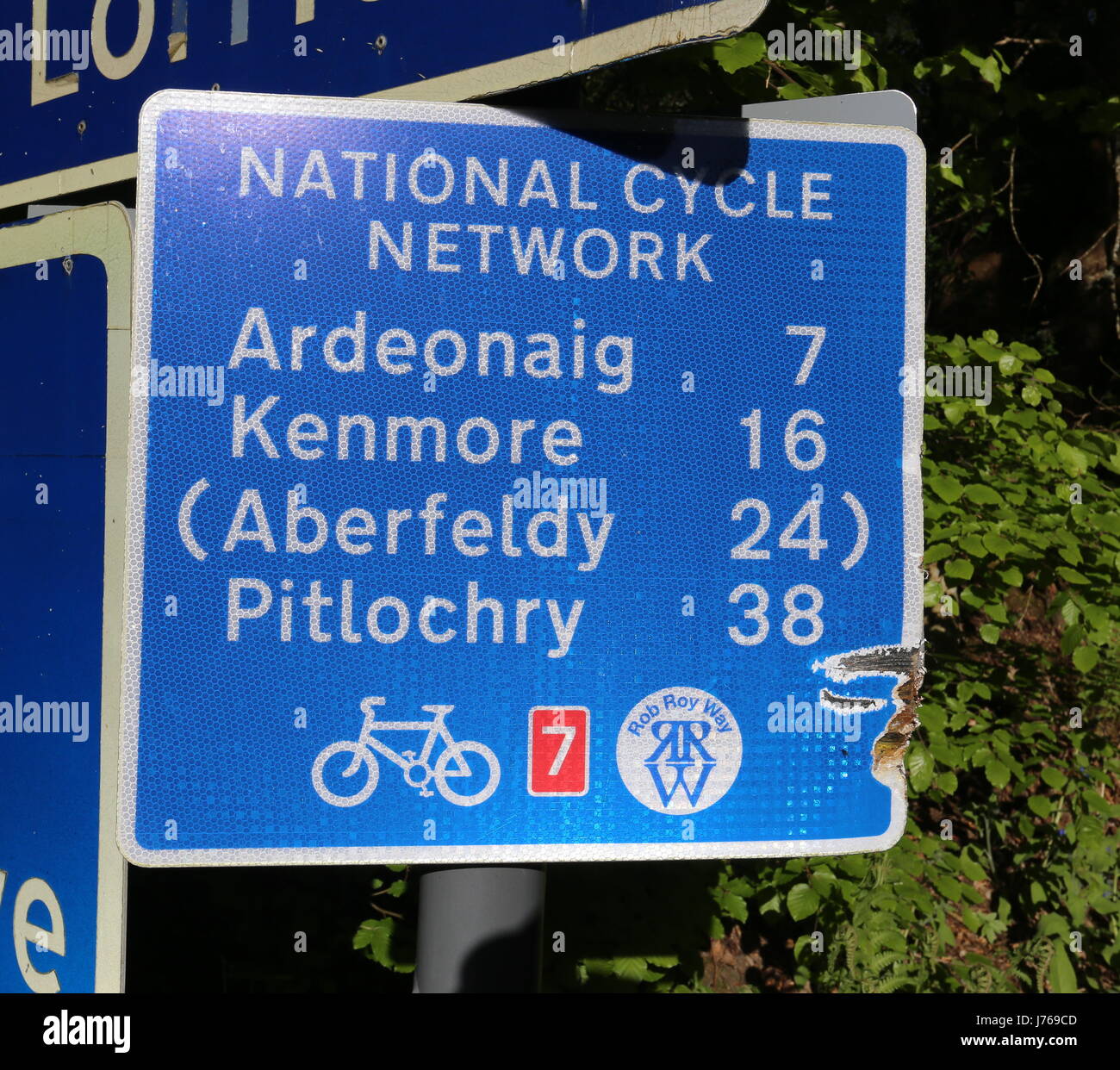 National Cycle Network sign Killin Scotland May 2017 Stock Photo - Alamy
