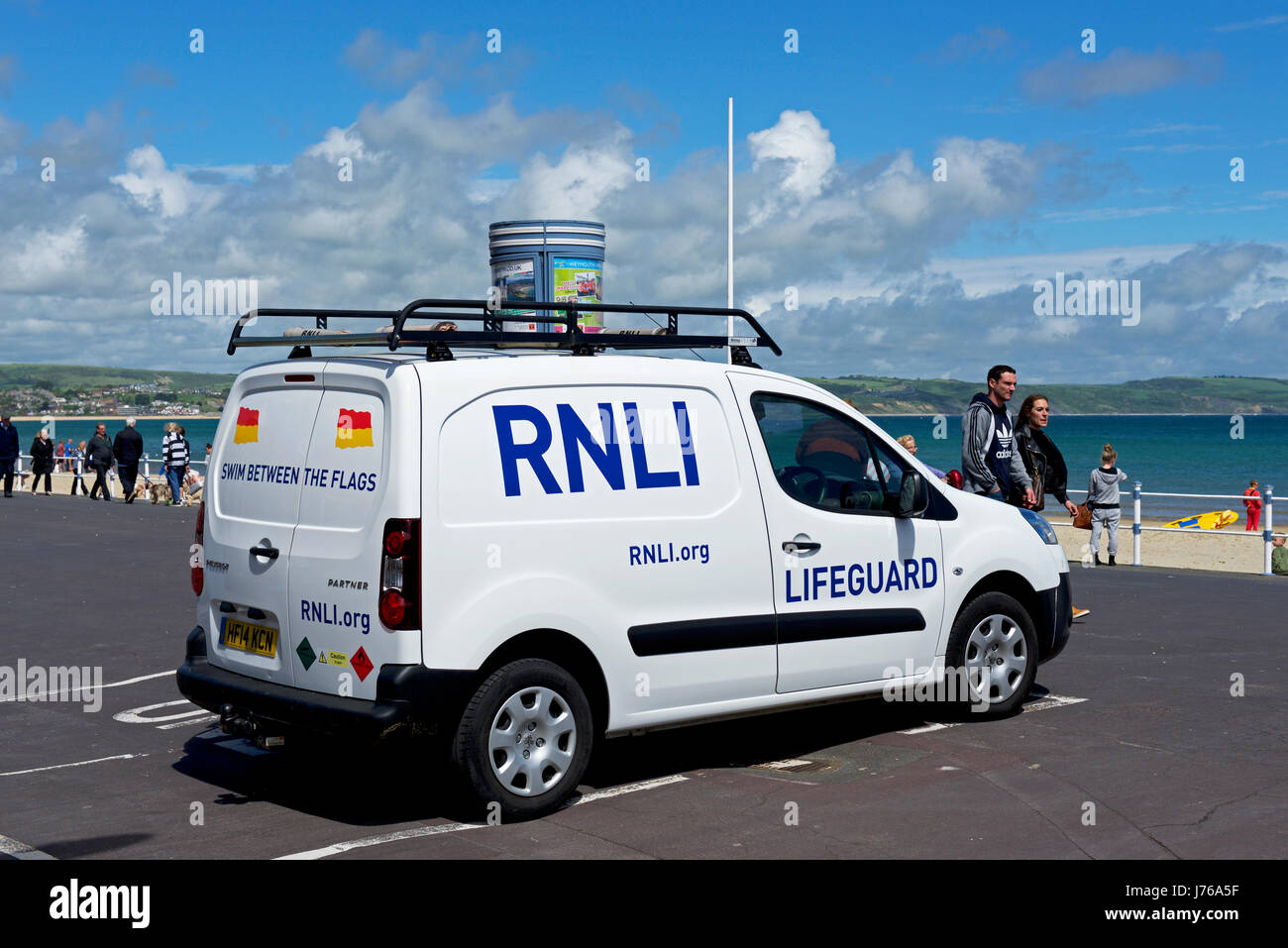 RNLI van on promenade, Weymouth, Dorset, England UK Stock Photo - Alamy