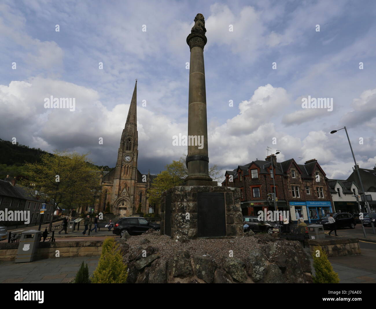 Callander war memorial Scotland May 2017 Stock Photo - Alamy