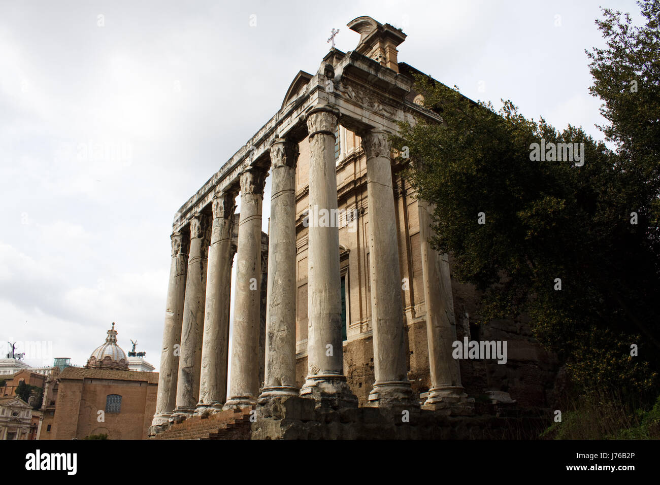 historical church temple city town art culture famous antique columns ...
