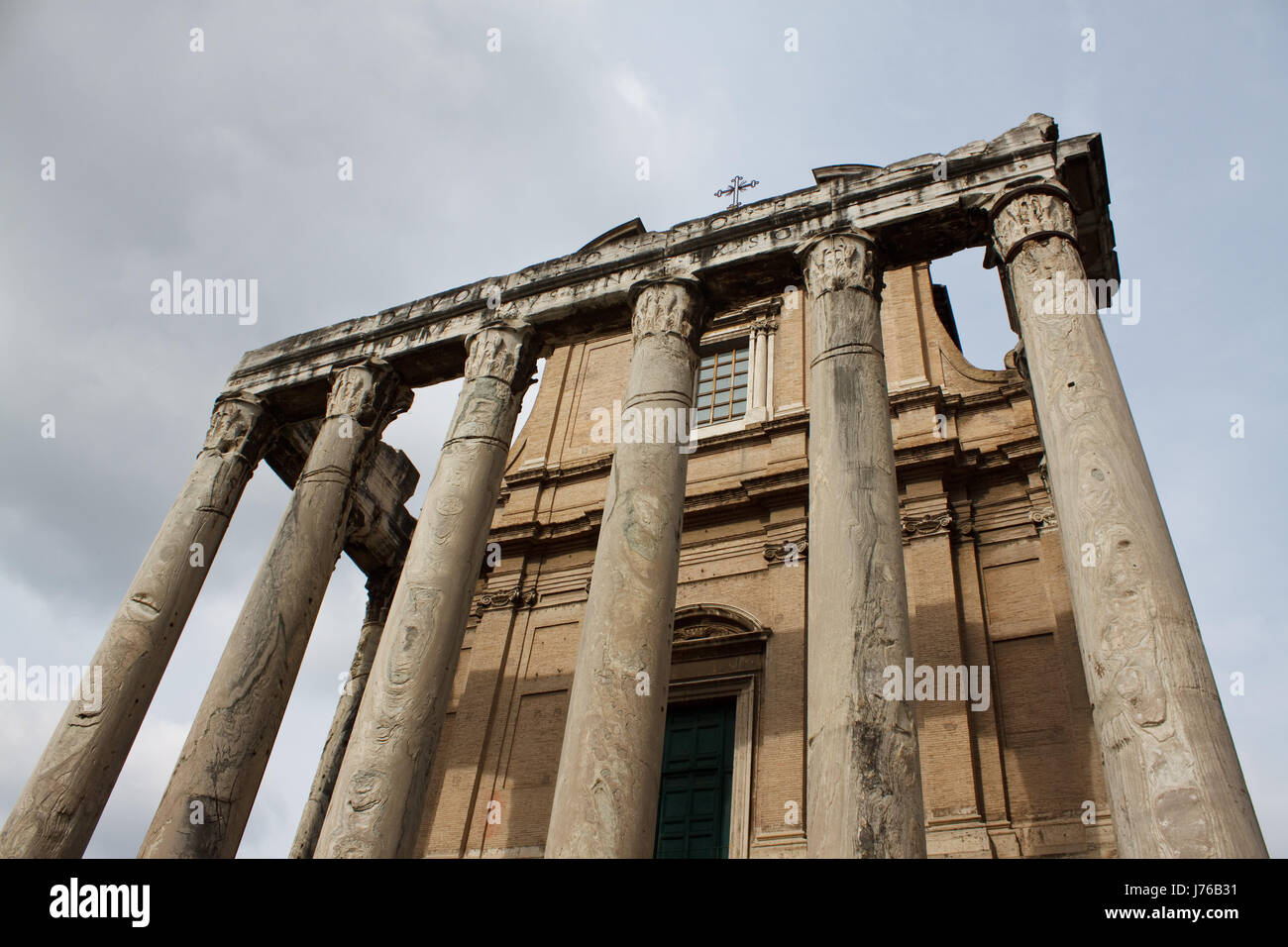 historical church temple city town art culture famous antique columns ...