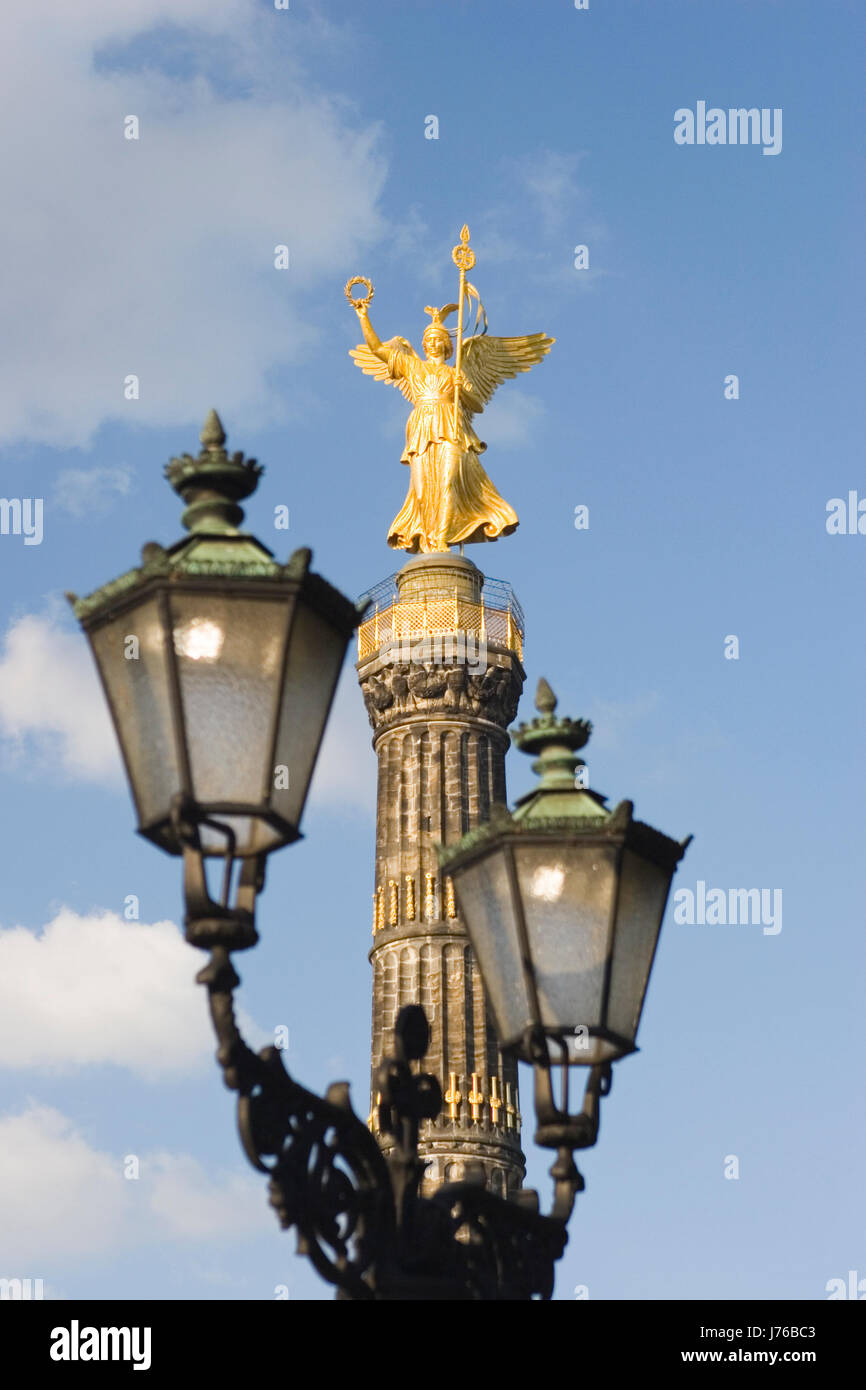 statue berlin germany german federal republic angel angels gold sign ...