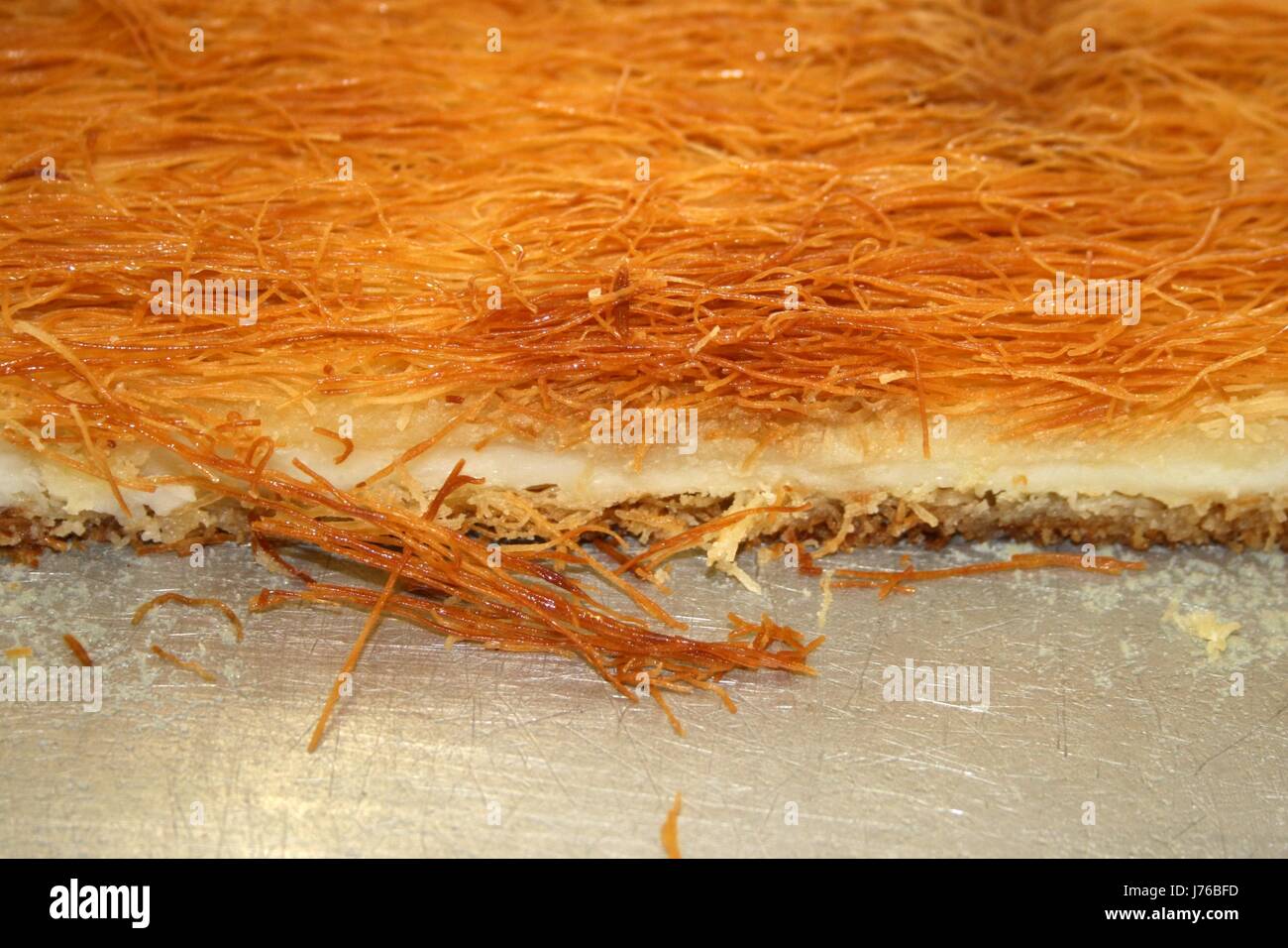 pastry turkish arabian oriental dessert sweetly sugar thread cake pie ...
