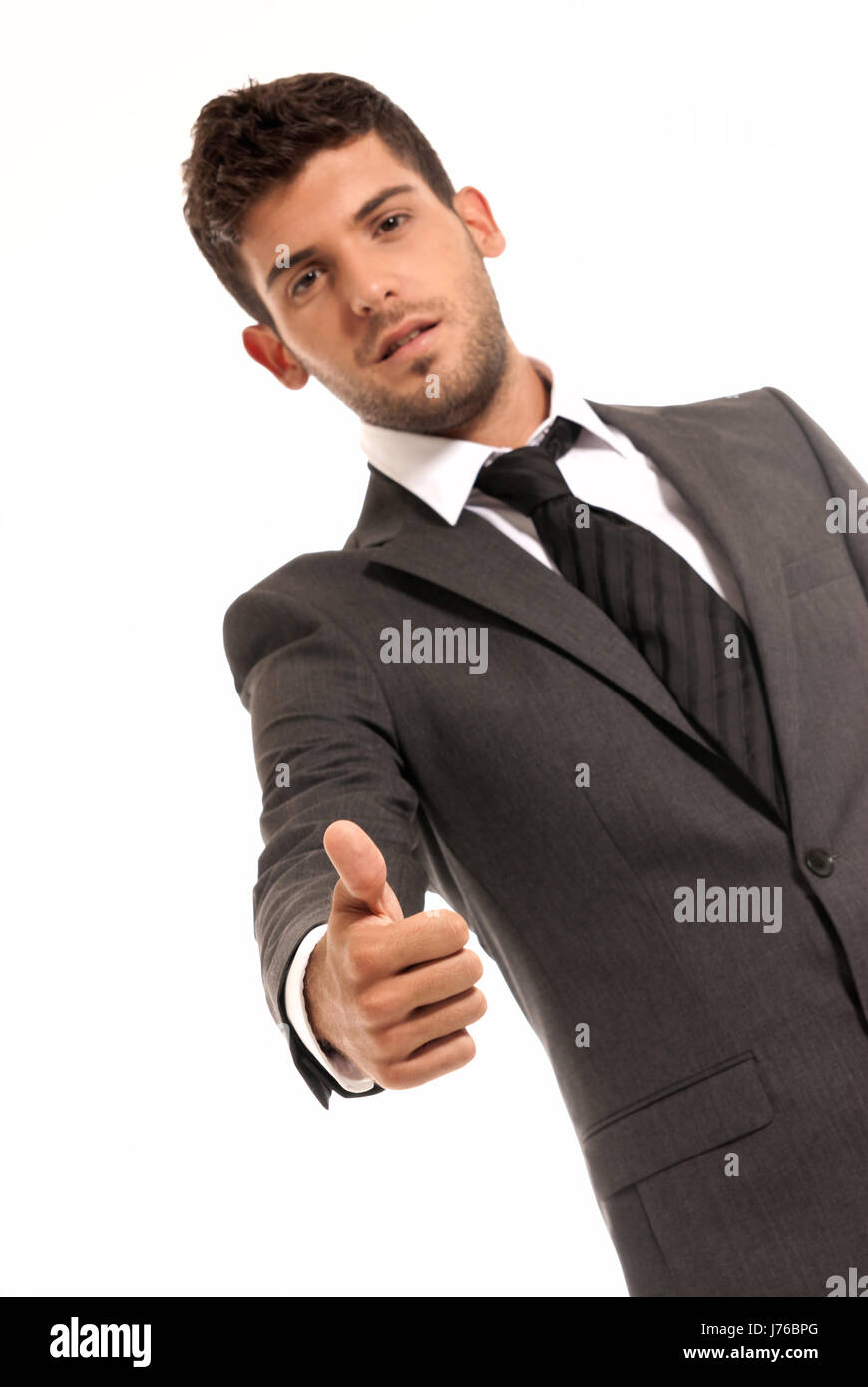 sign signal hand ok isolated male masculine business man businessman ...