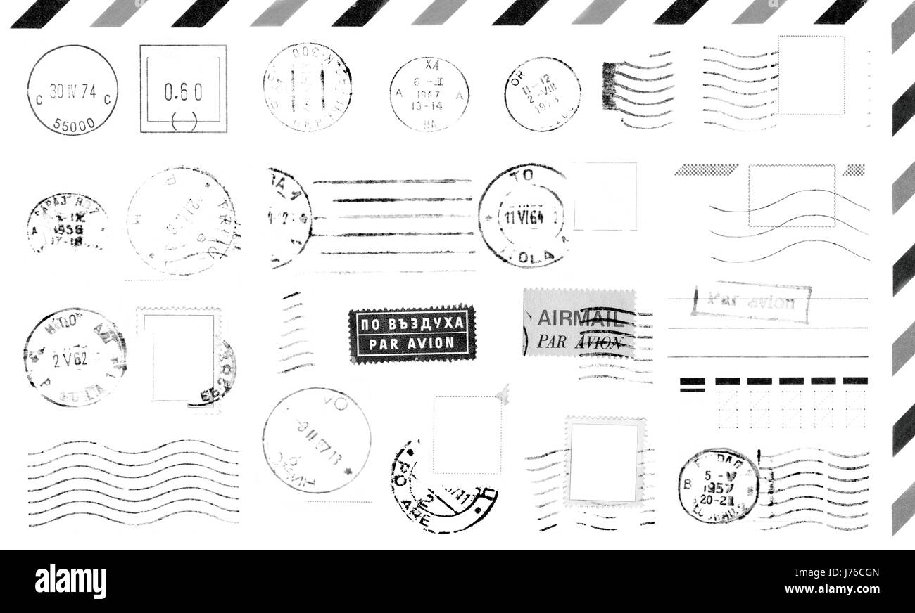 mark mail collection postage icon imprint office note memo travel ...