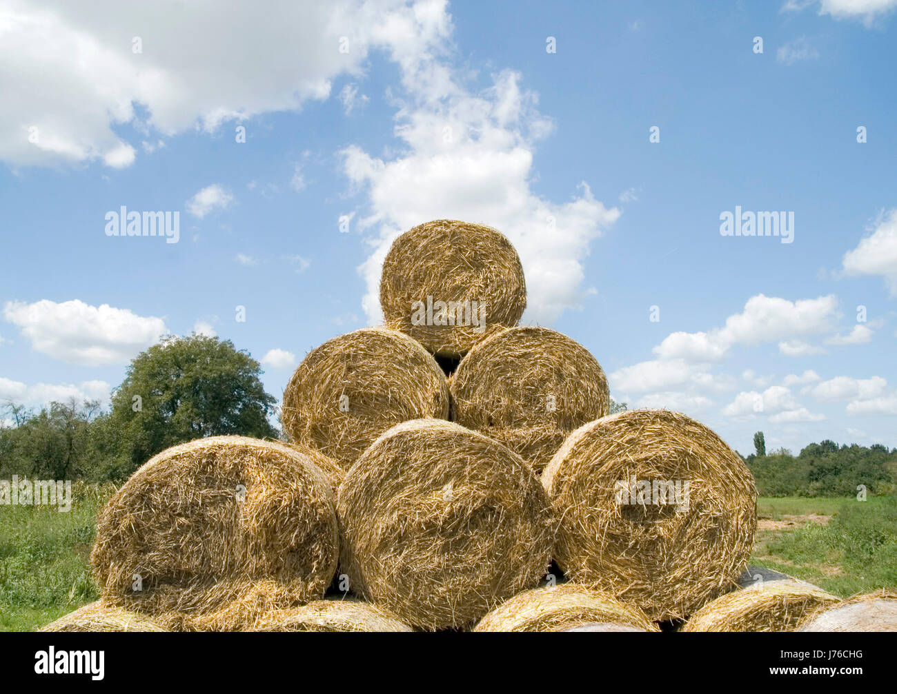 agriculture farming pyramid farm cereal silage bail scenery countryside ...