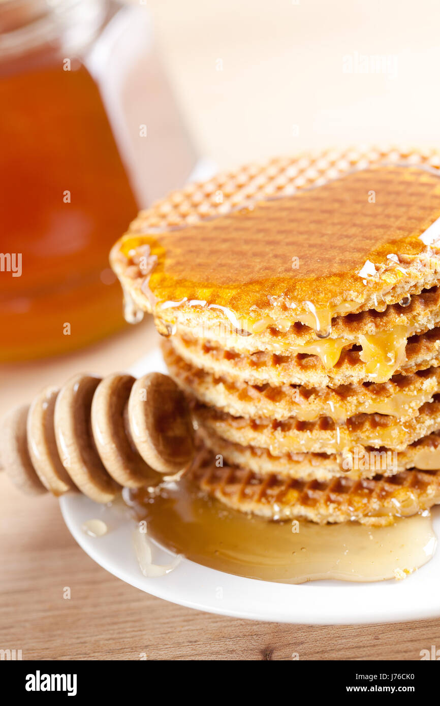 food aliment sweet pastry waffle syrup backdrop background honey ...