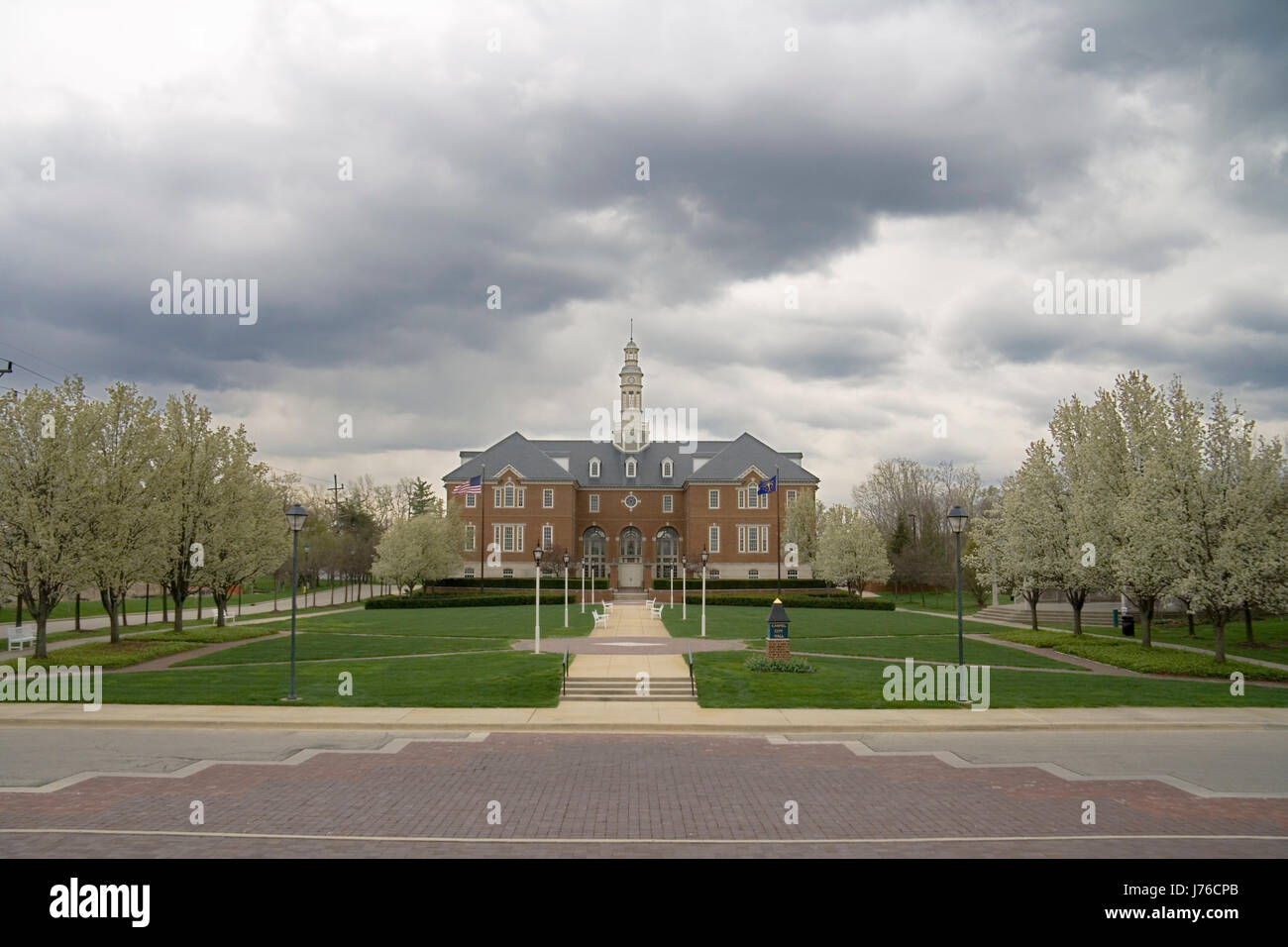 hall city town local government building hall stairs tower city town ...