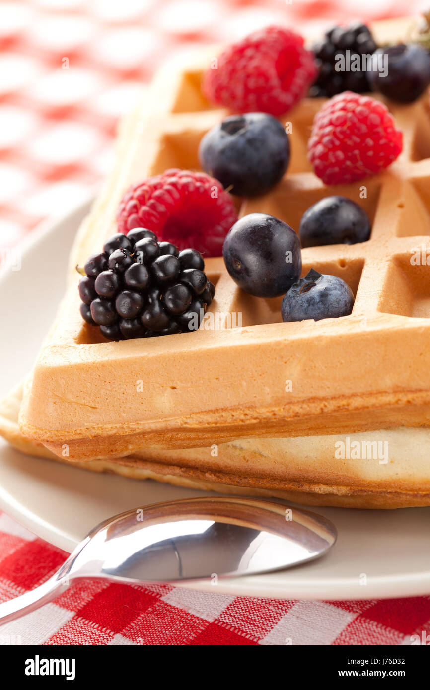 food aliment sweet waffle belgian dessert fresh healthy breakfeast ...