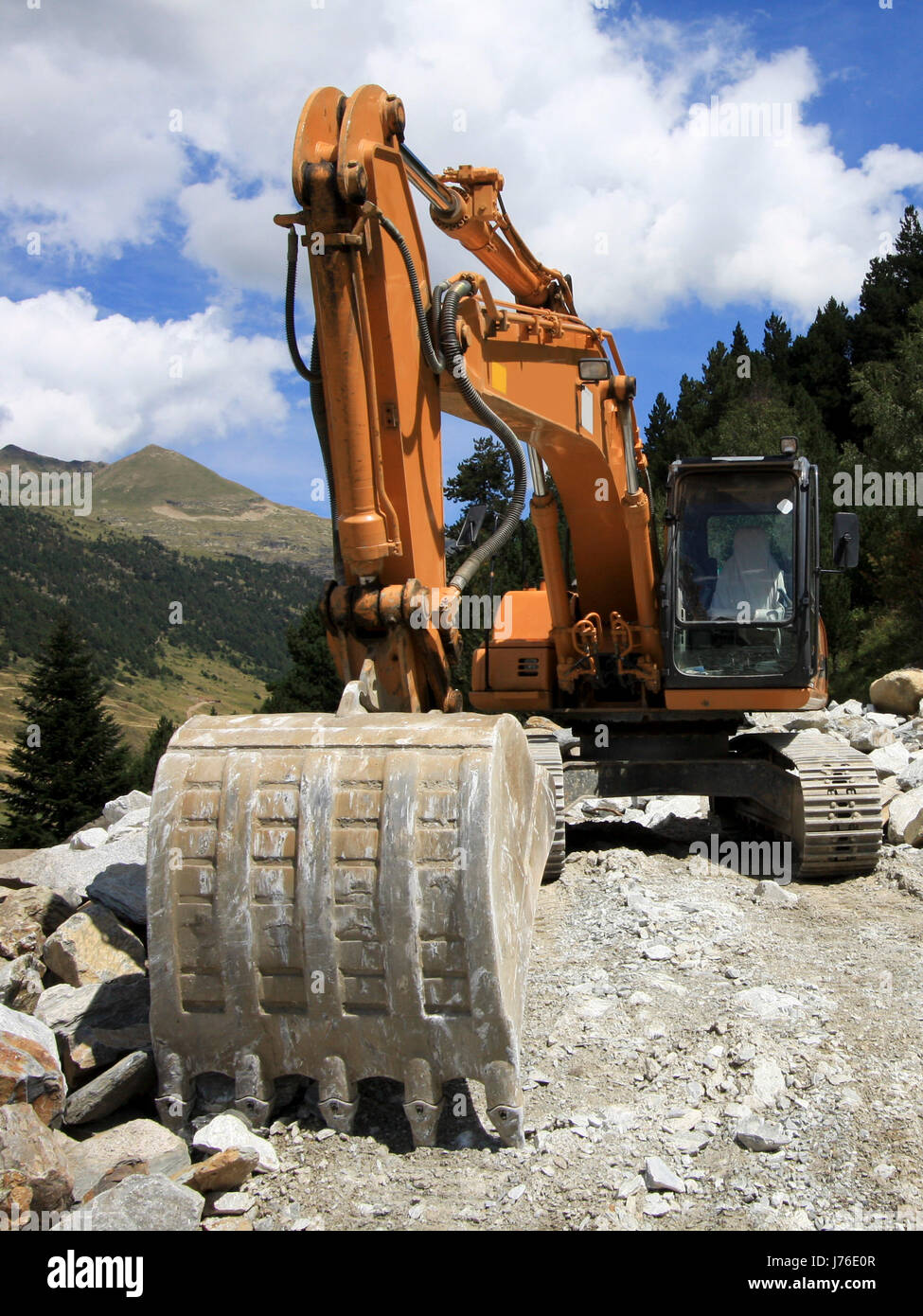 work factory equipment scene location site road excavator street ...